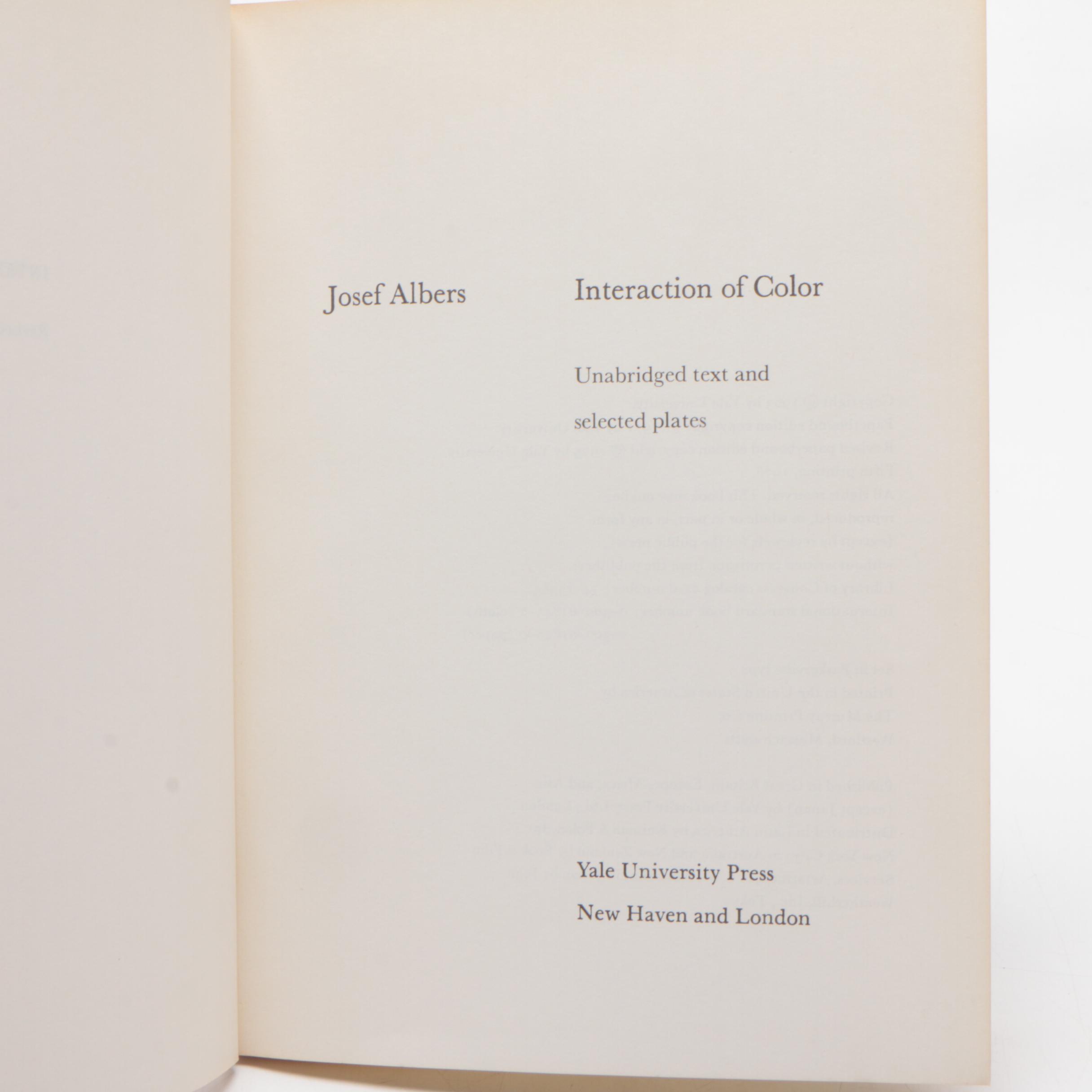 "Interaction of Color" by Josef Albers and Other Art Books | EBTH