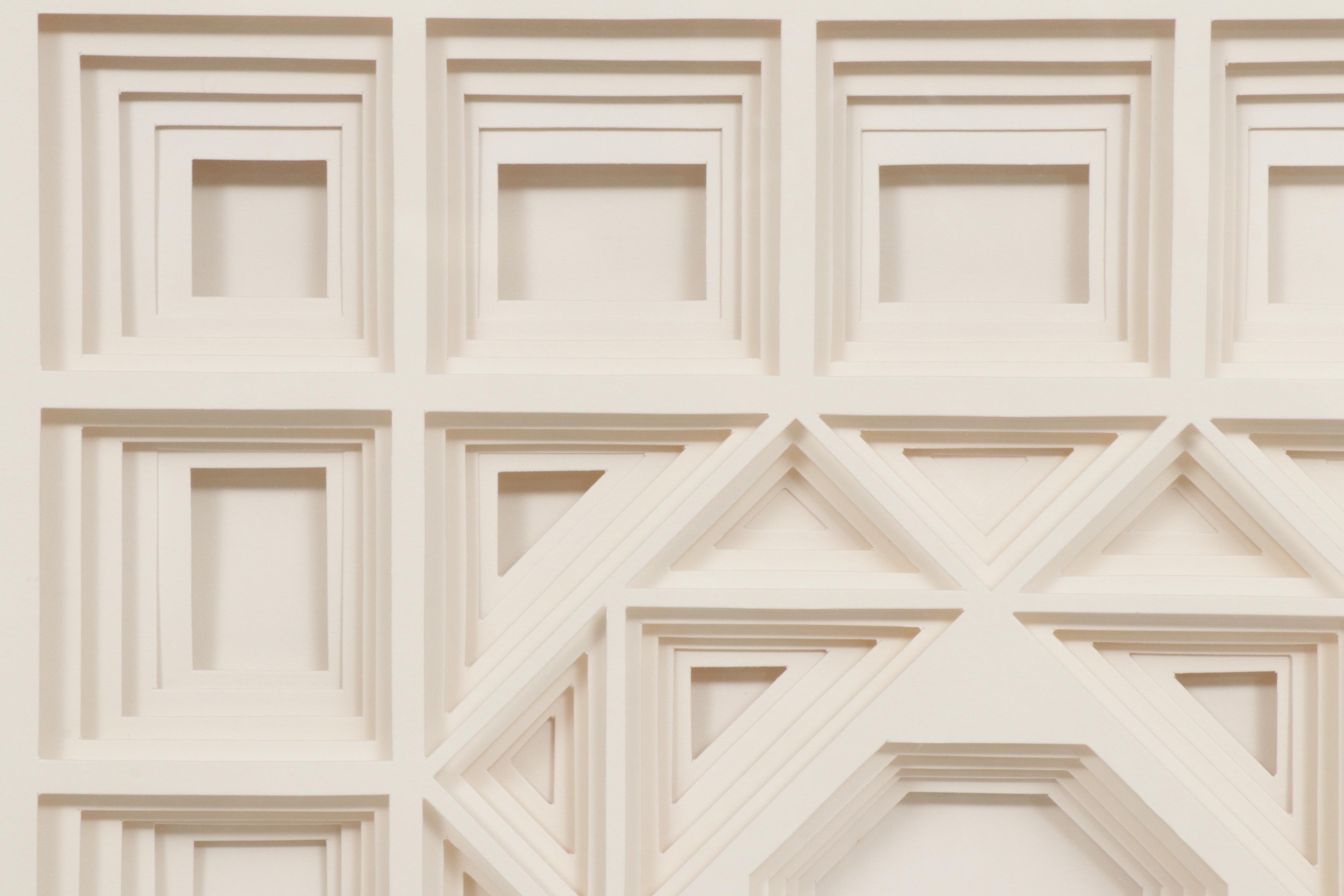 Nancy Miller Op Art Cut Paper Sculpture | EBTH