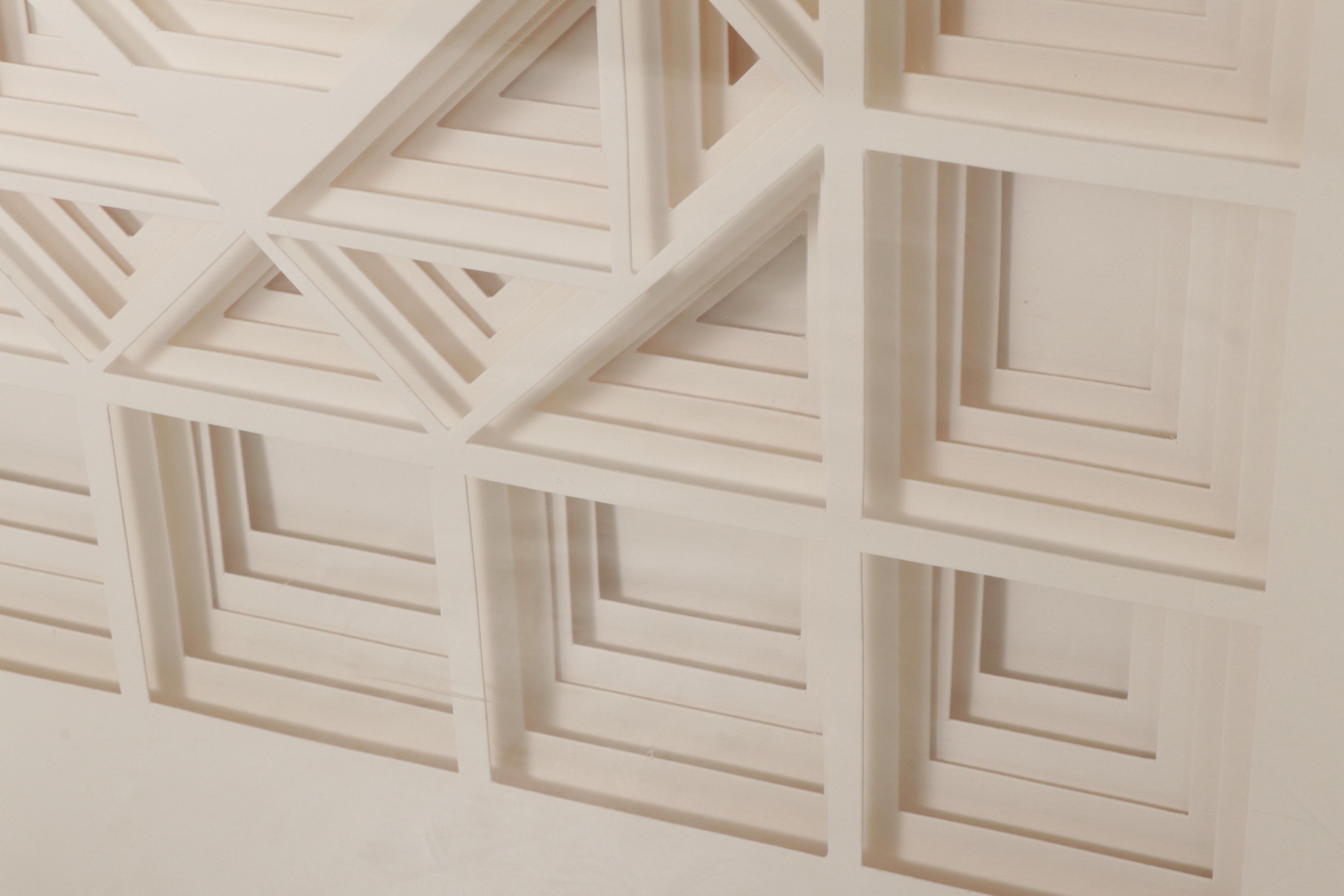 Nancy Miller Op Art Cut Paper Sculpture | EBTH