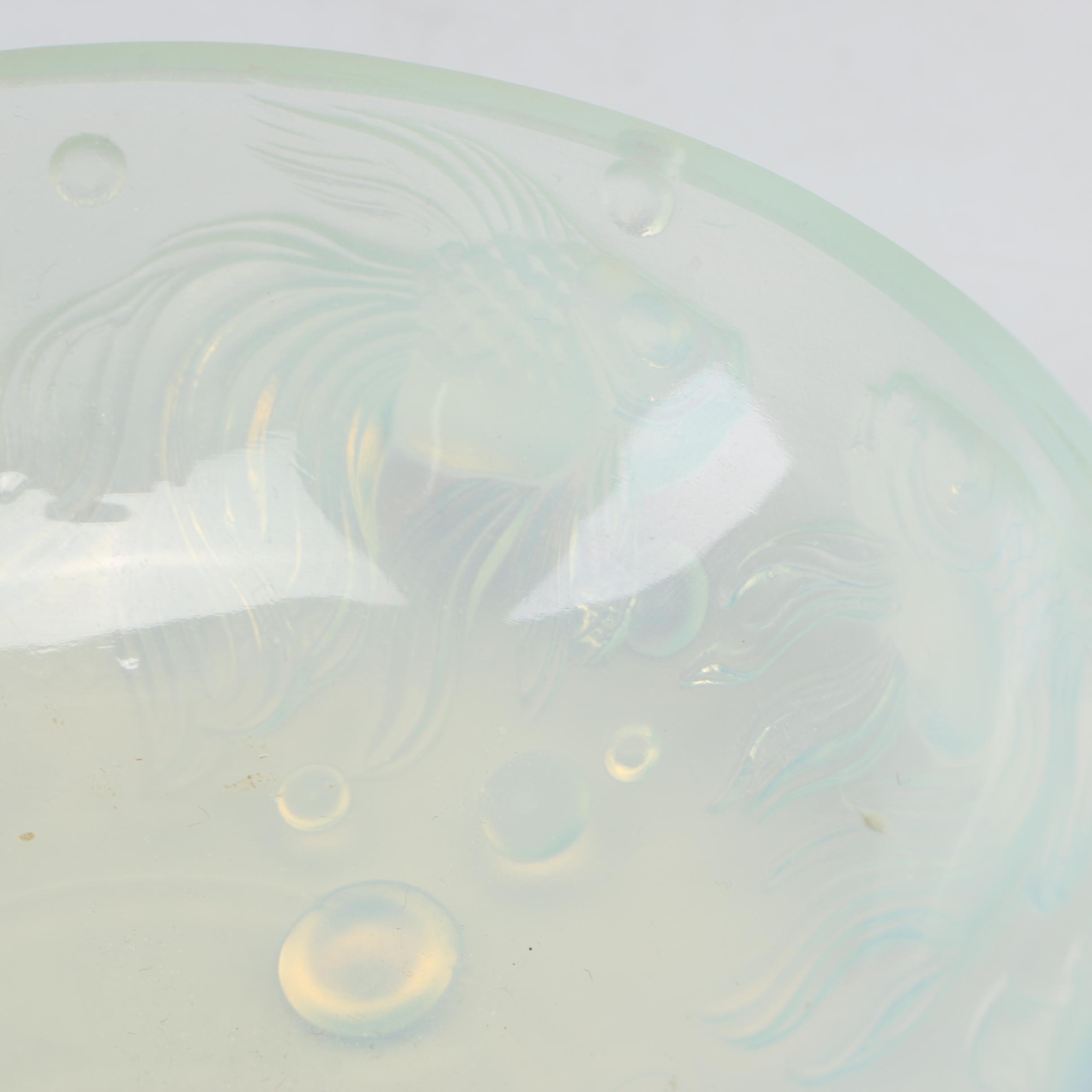 Sabino Art Deco Opalescent Glass Goldfish Dish | EBTH