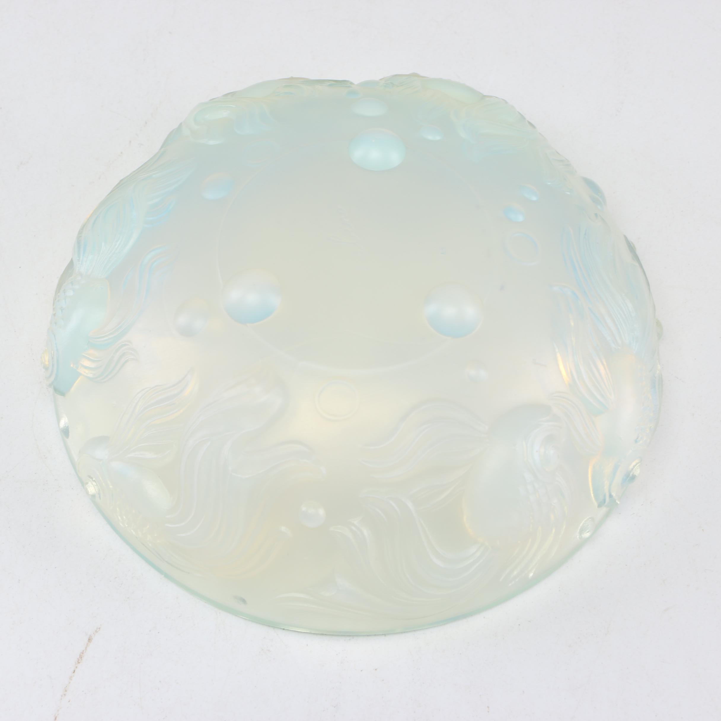 Sabino Art Deco Opalescent Glass Goldfish Dish | EBTH