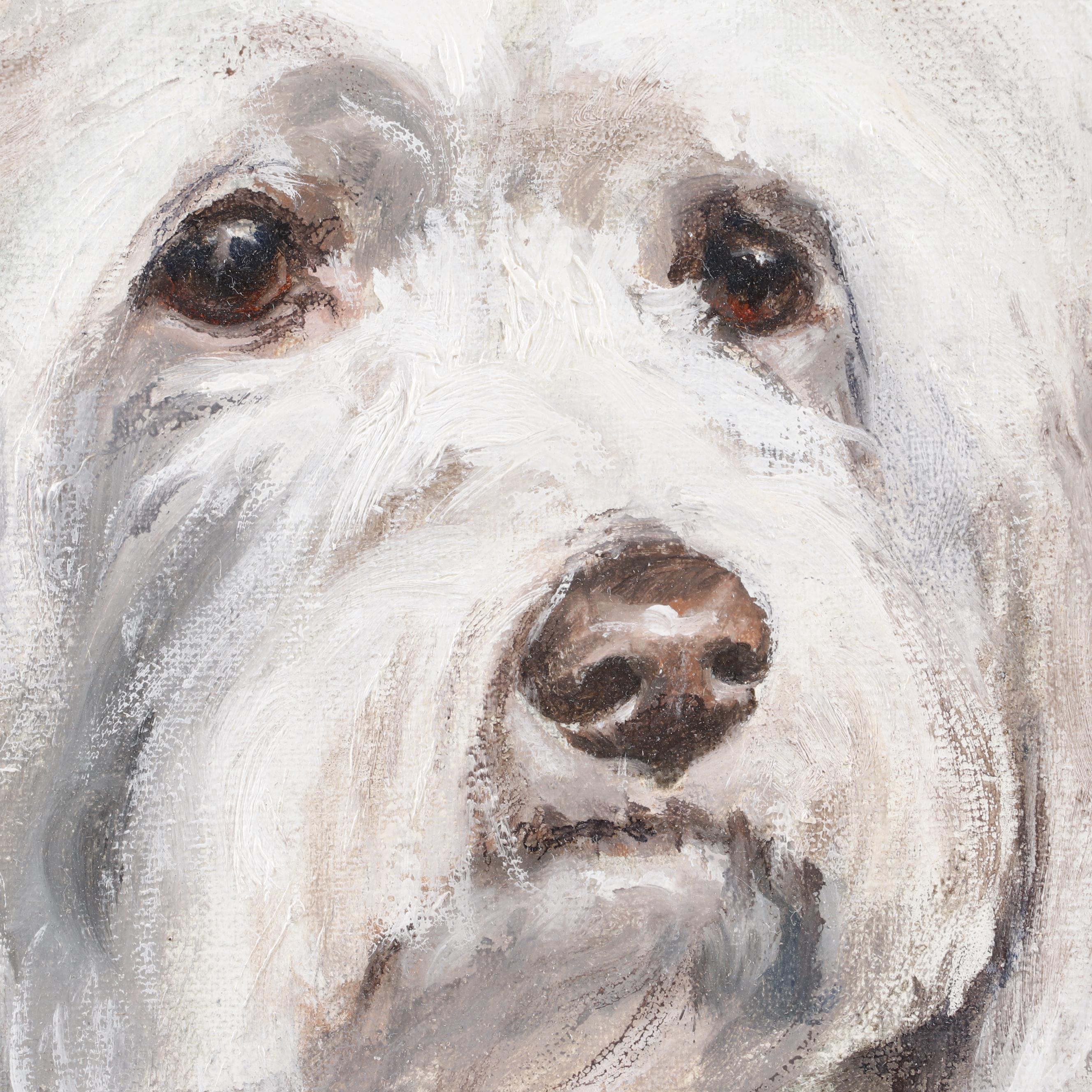 Alan Ellison Oil Painting of a Dog | EBTH