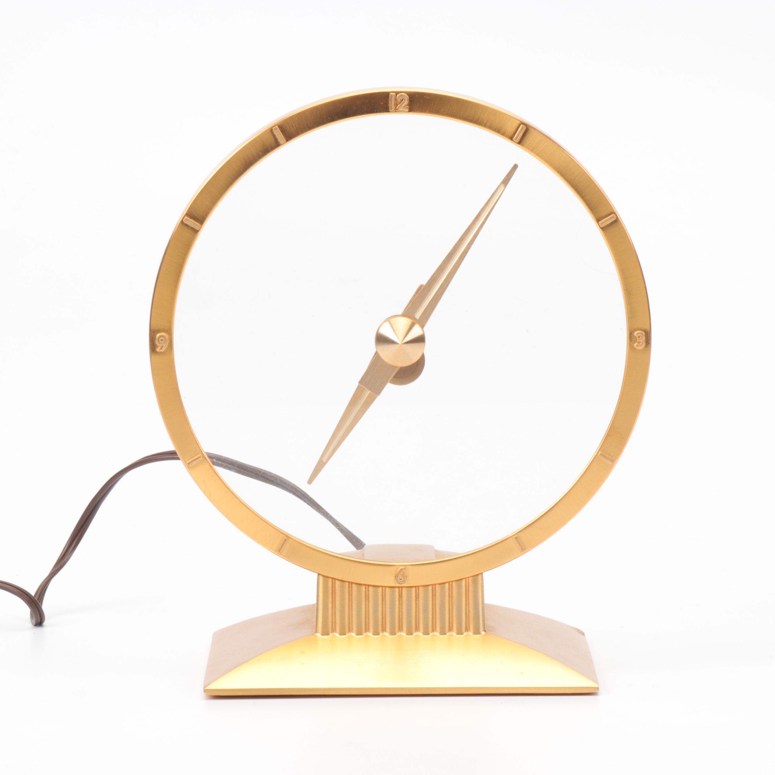 Jefferson "Golden Hour" Electric Clock, Mid Century | EBTH