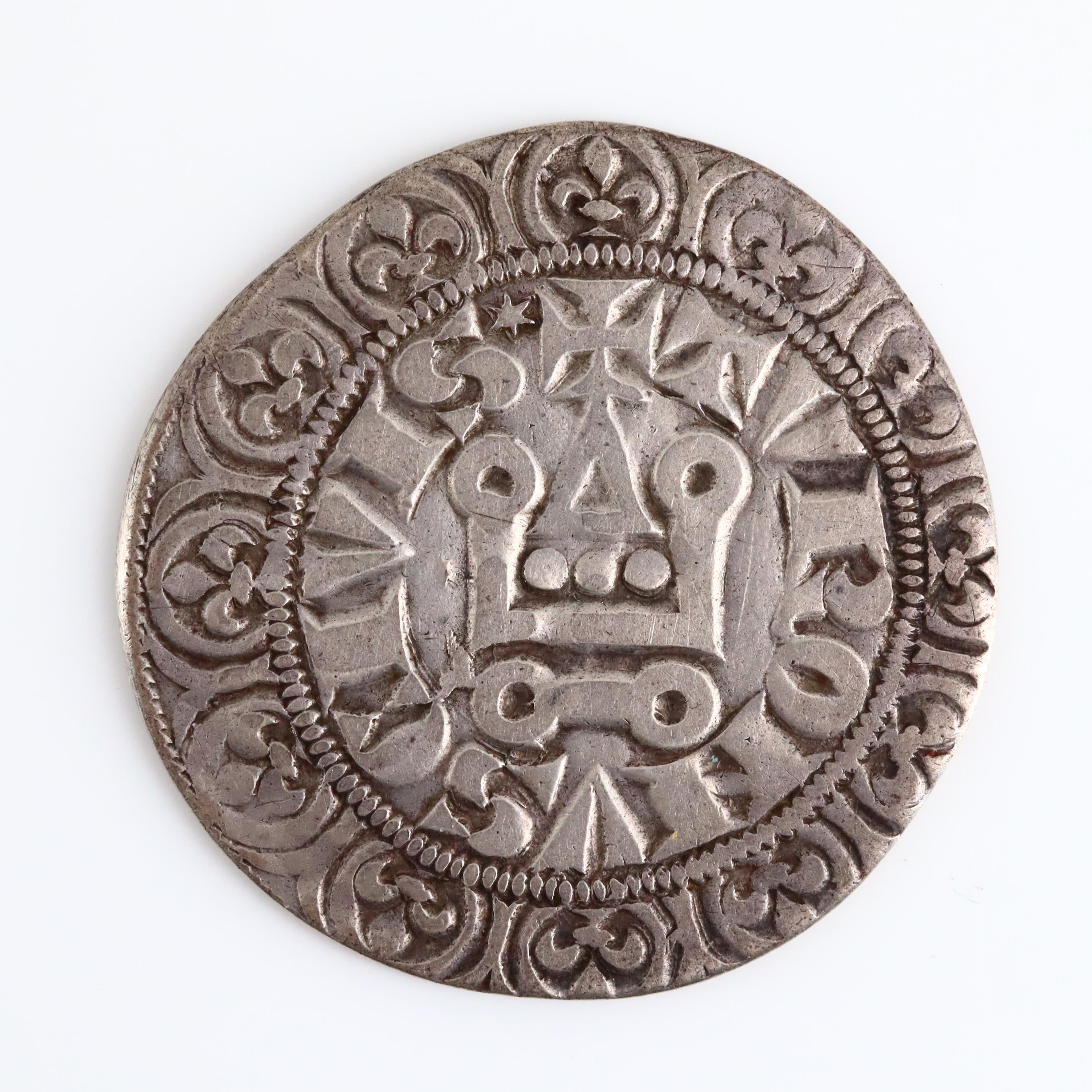 Five European Silver Hammered Coins From the Middle Ages, ca. 1258 to ...