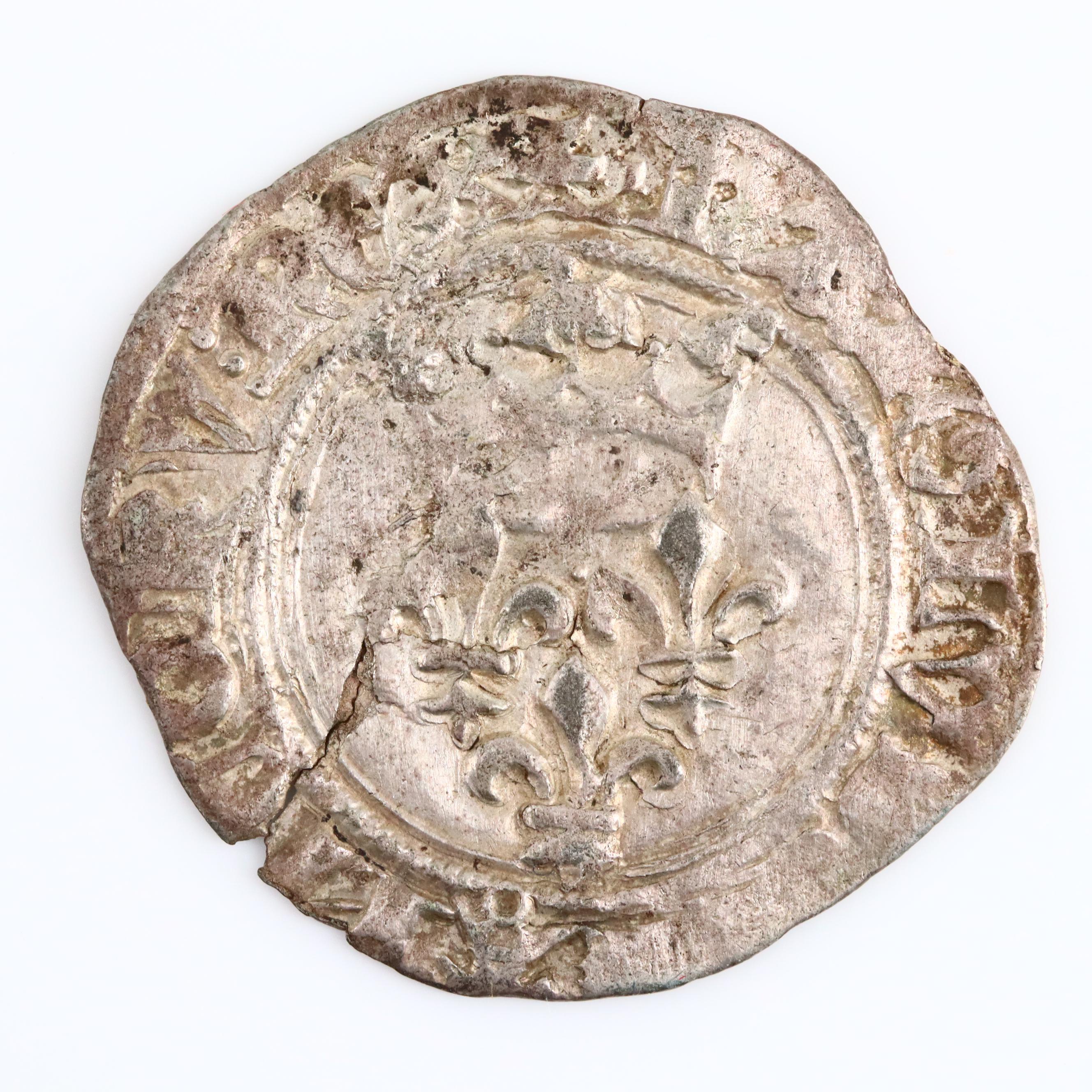 Five European Silver Hammered Coins From the Middle Ages, ca. 1258 to ...