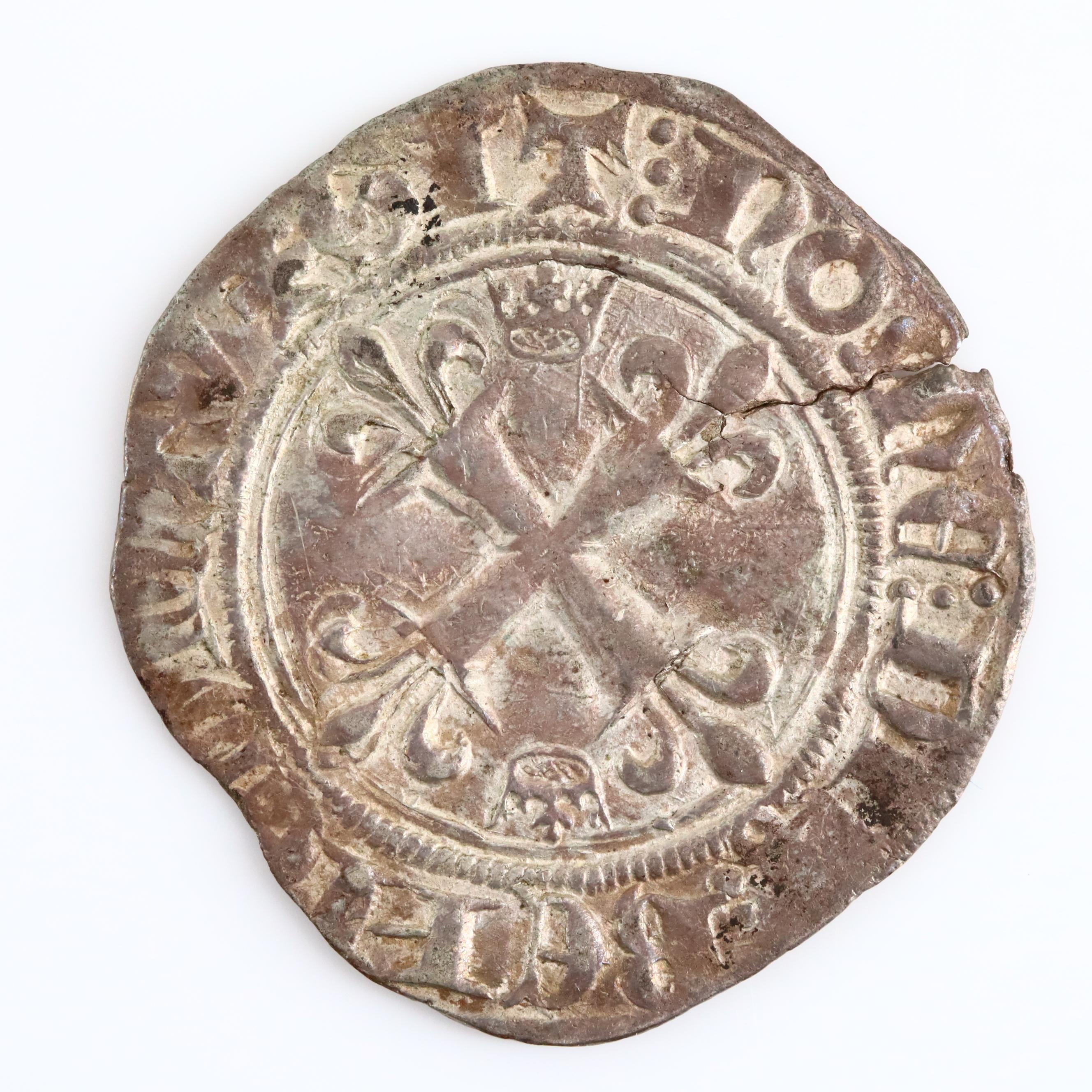 Five European Silver Hammered Coins From the Middle Ages, ca. 1258 to ...