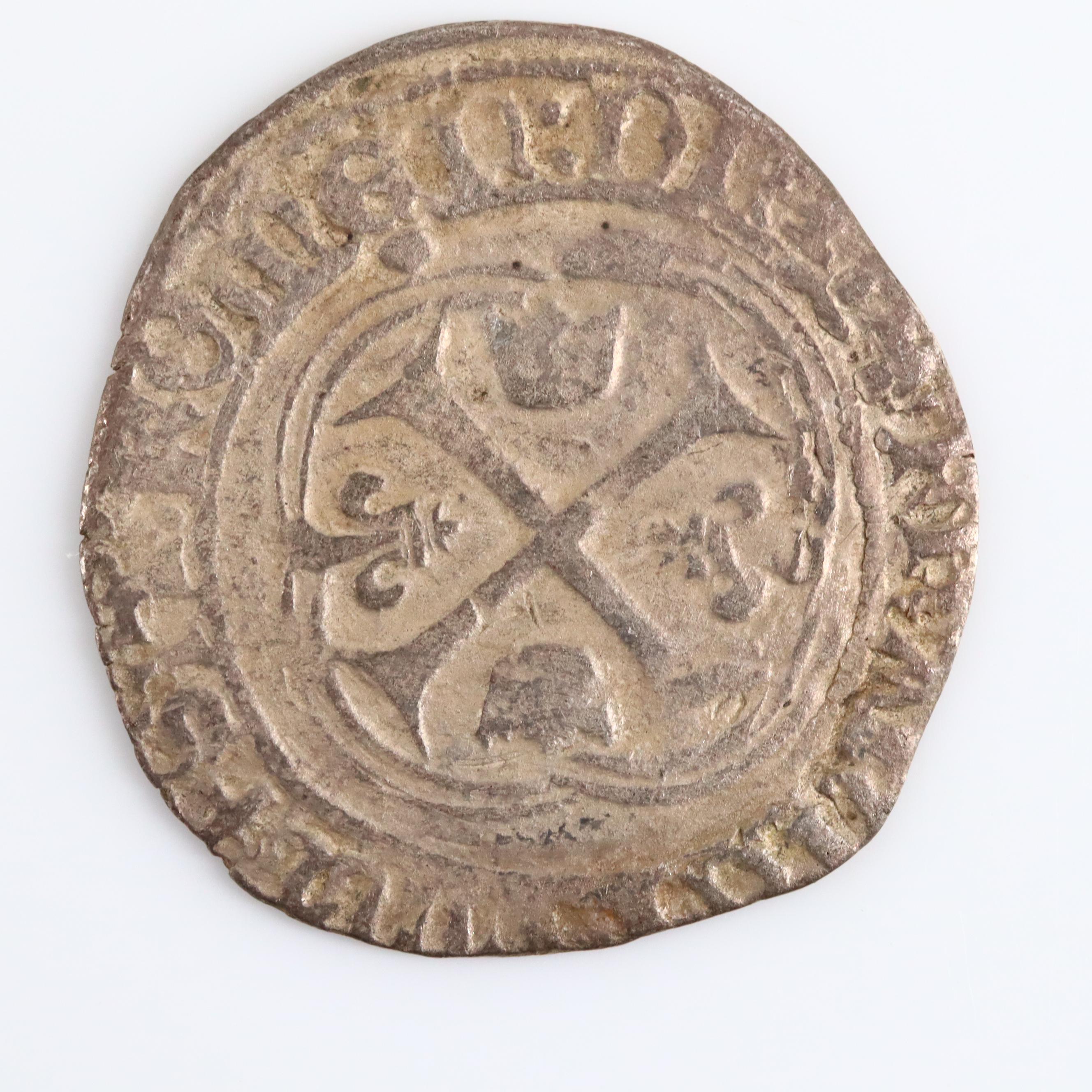 Five European Silver Hammered Coins From the Middle Ages, ca. 1258 to ...