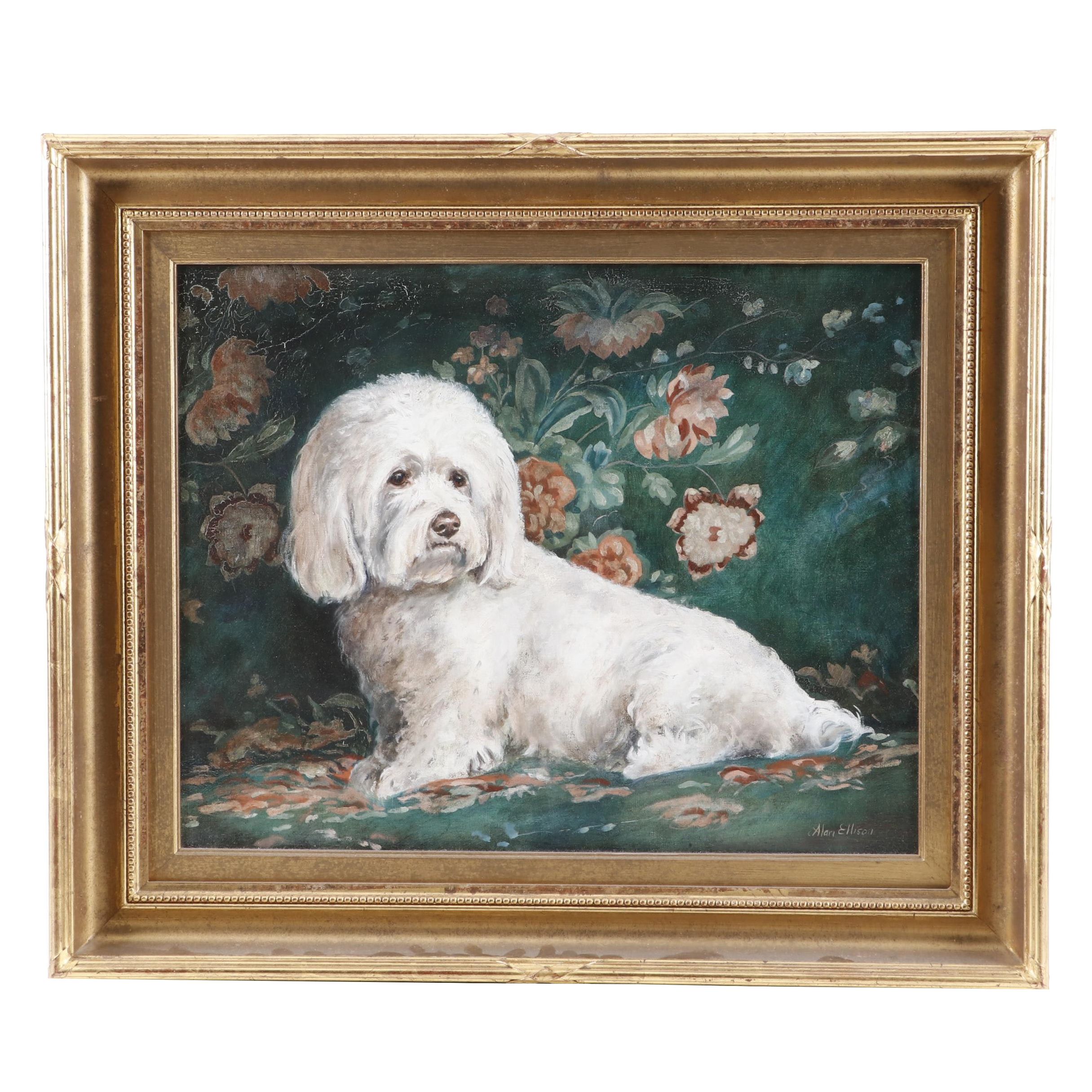 Alan Ellison Oil Painting of a Dog | EBTH