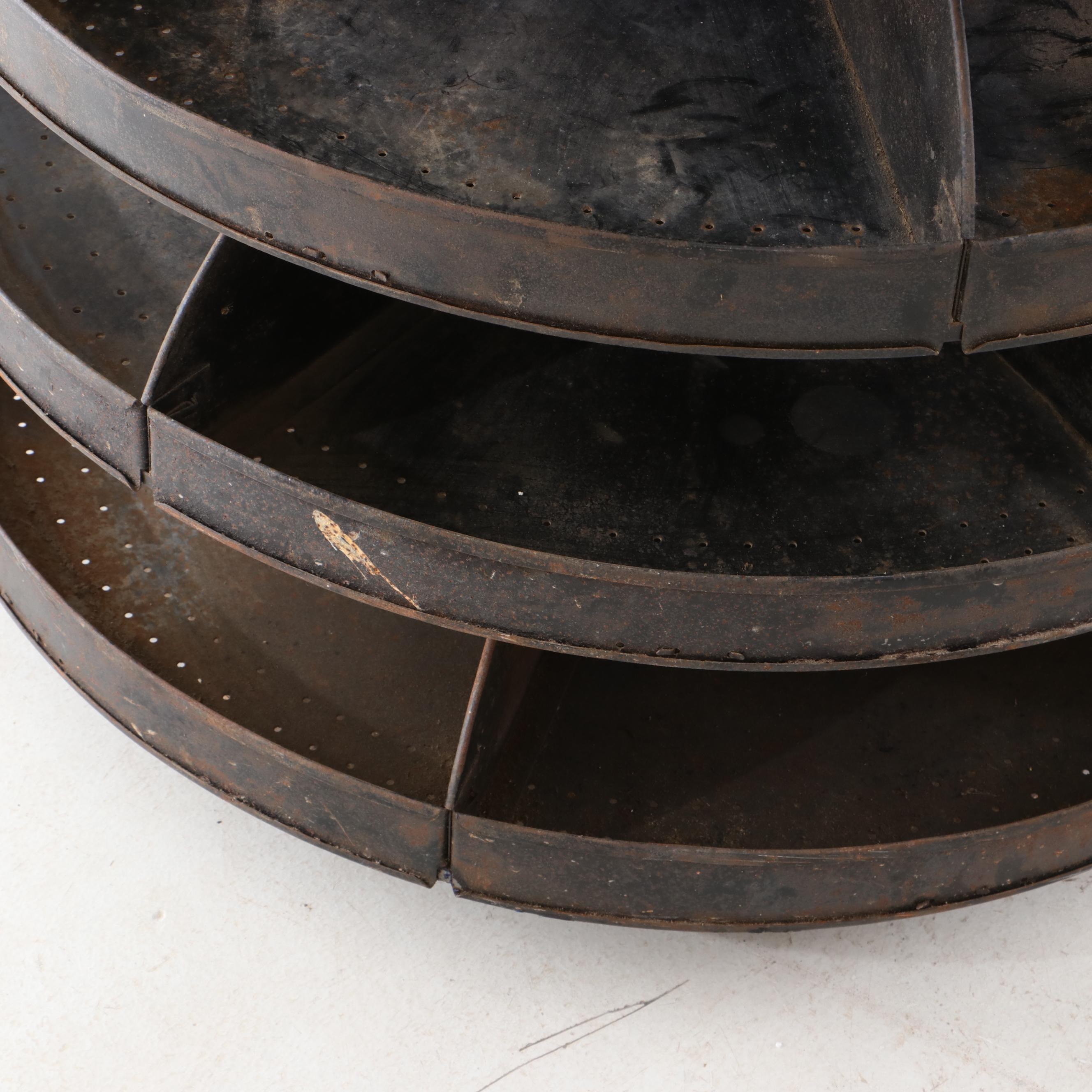 Vintage Industrial Rotating Bolt Bin | EBTH