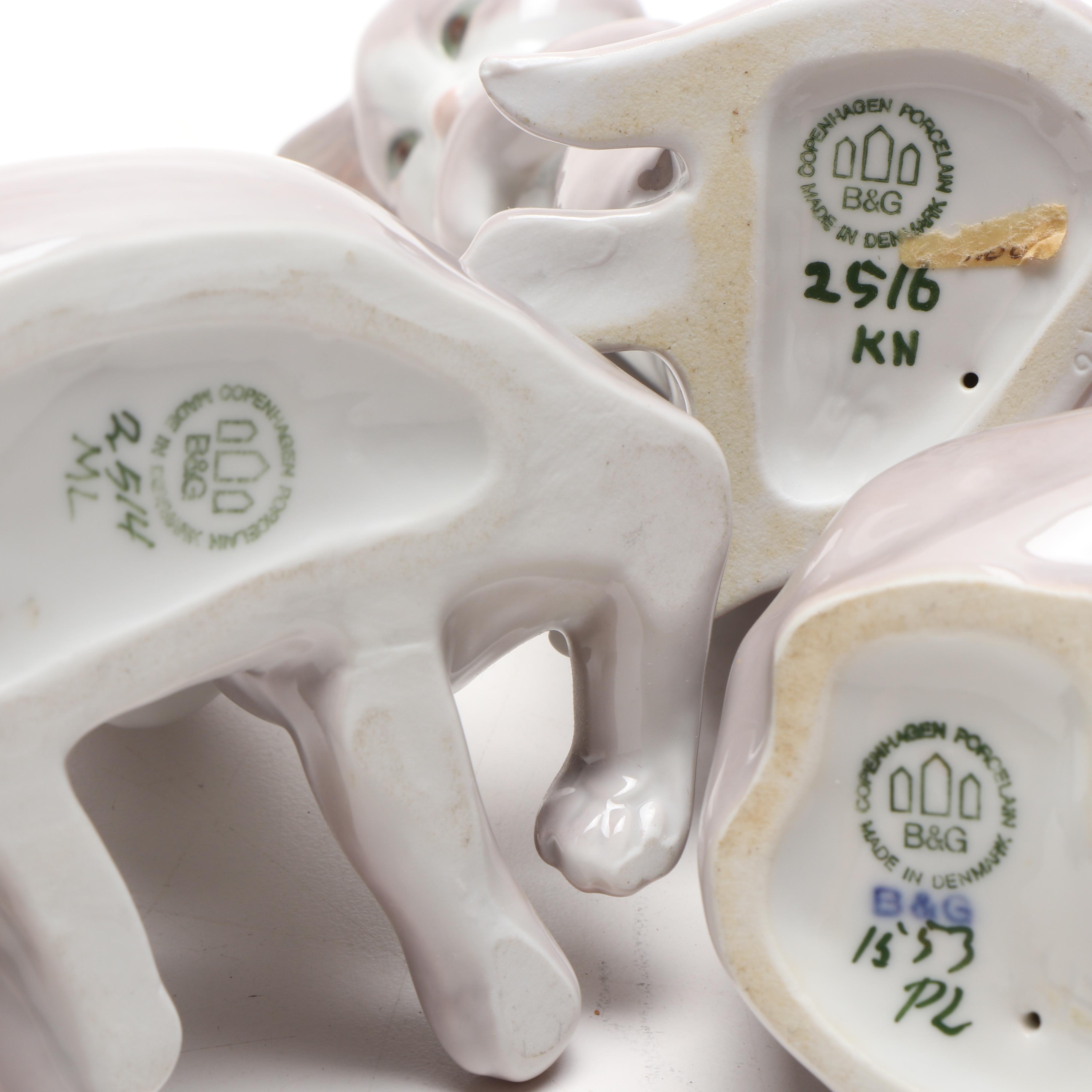 Bing & Grøndahl Copenhagen Porcelain Cat Figurines | EBTH