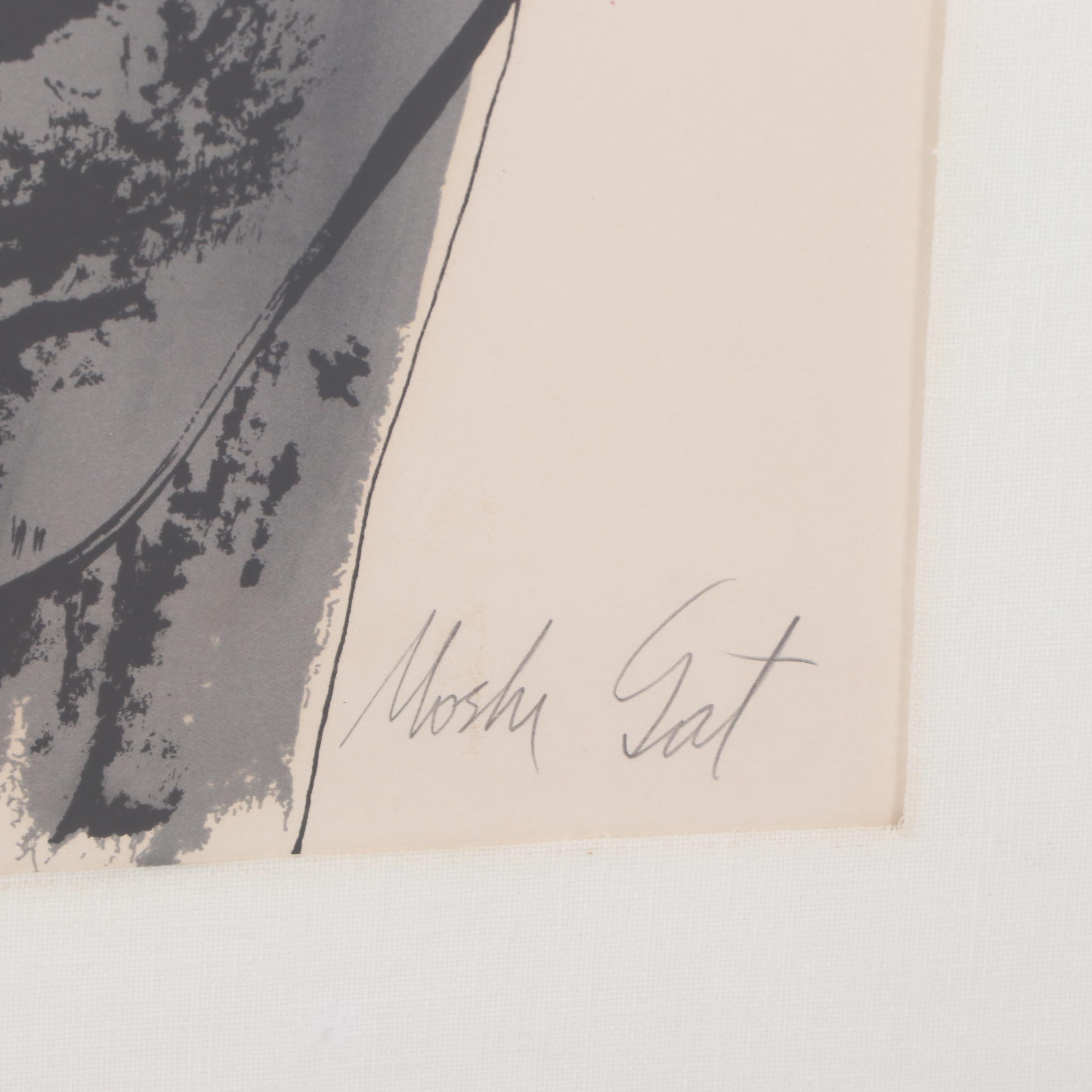 Moshe Gat Figural Color Lithograph | EBTH