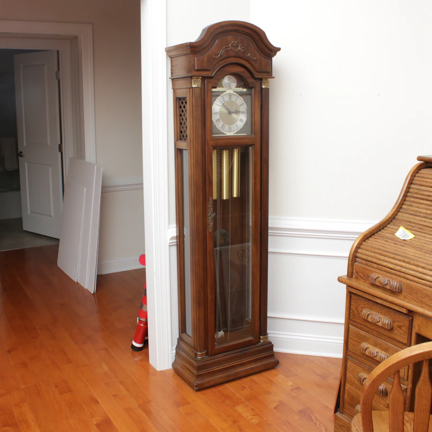 Ridgeway Grandfather Clock Late 20th Century EBTH ridgeway-grandfather-clock-late-20th-century-ebth