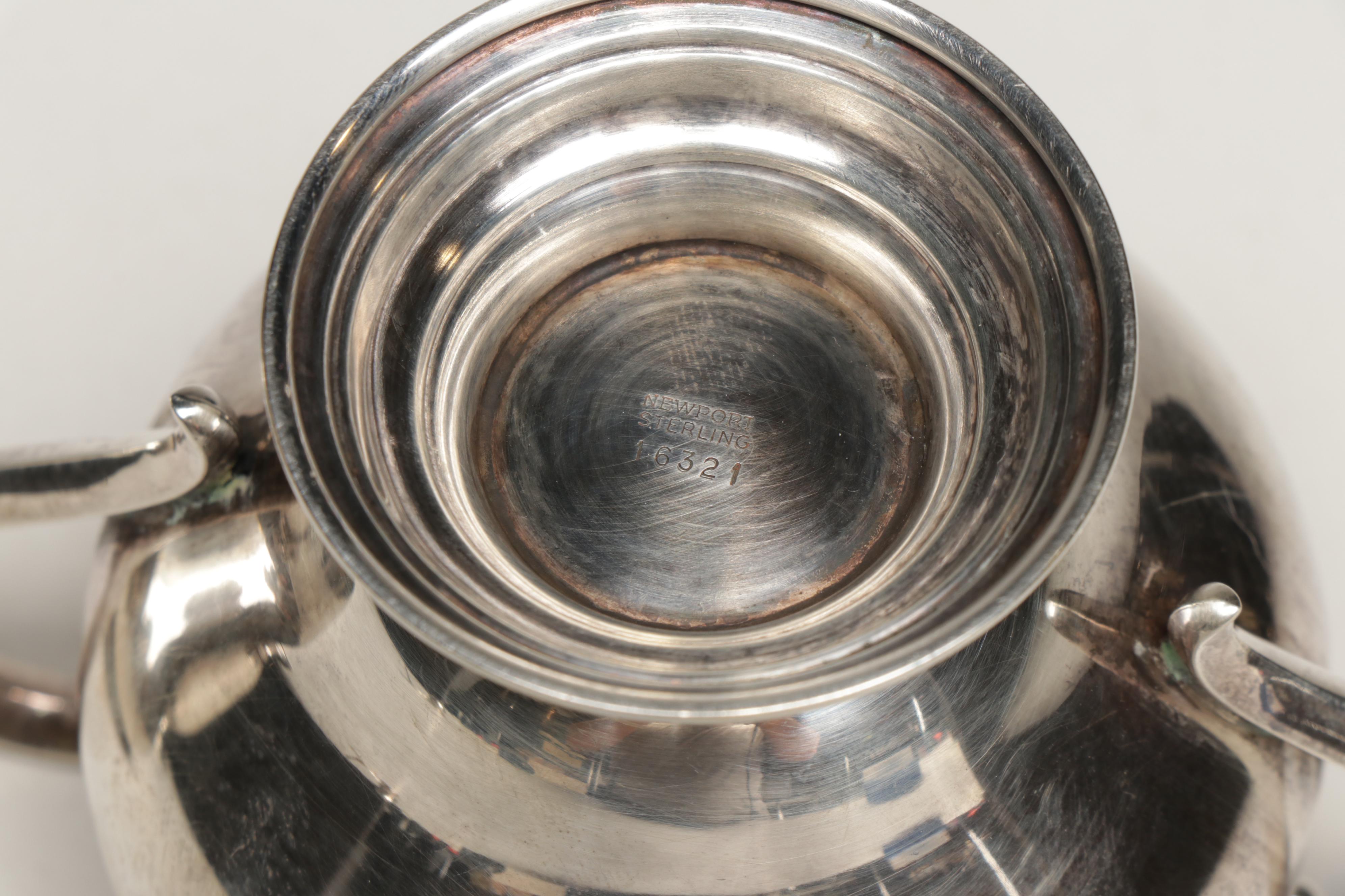 Preisner and Newport Sterling Silver Tea Service, Mid-Century | EBTH
