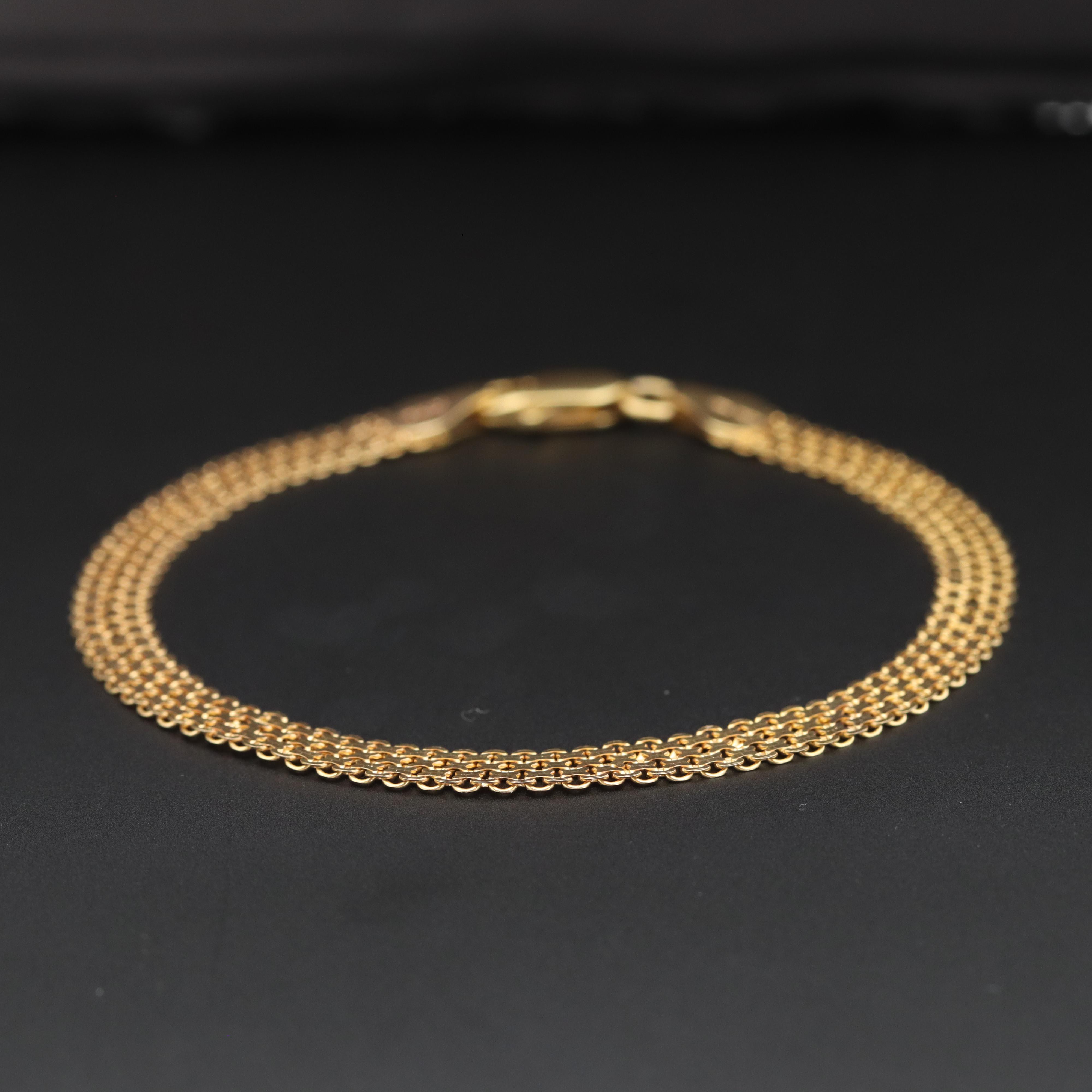 14K Yellow Gold Bismark Chain Bracelet | EBTH