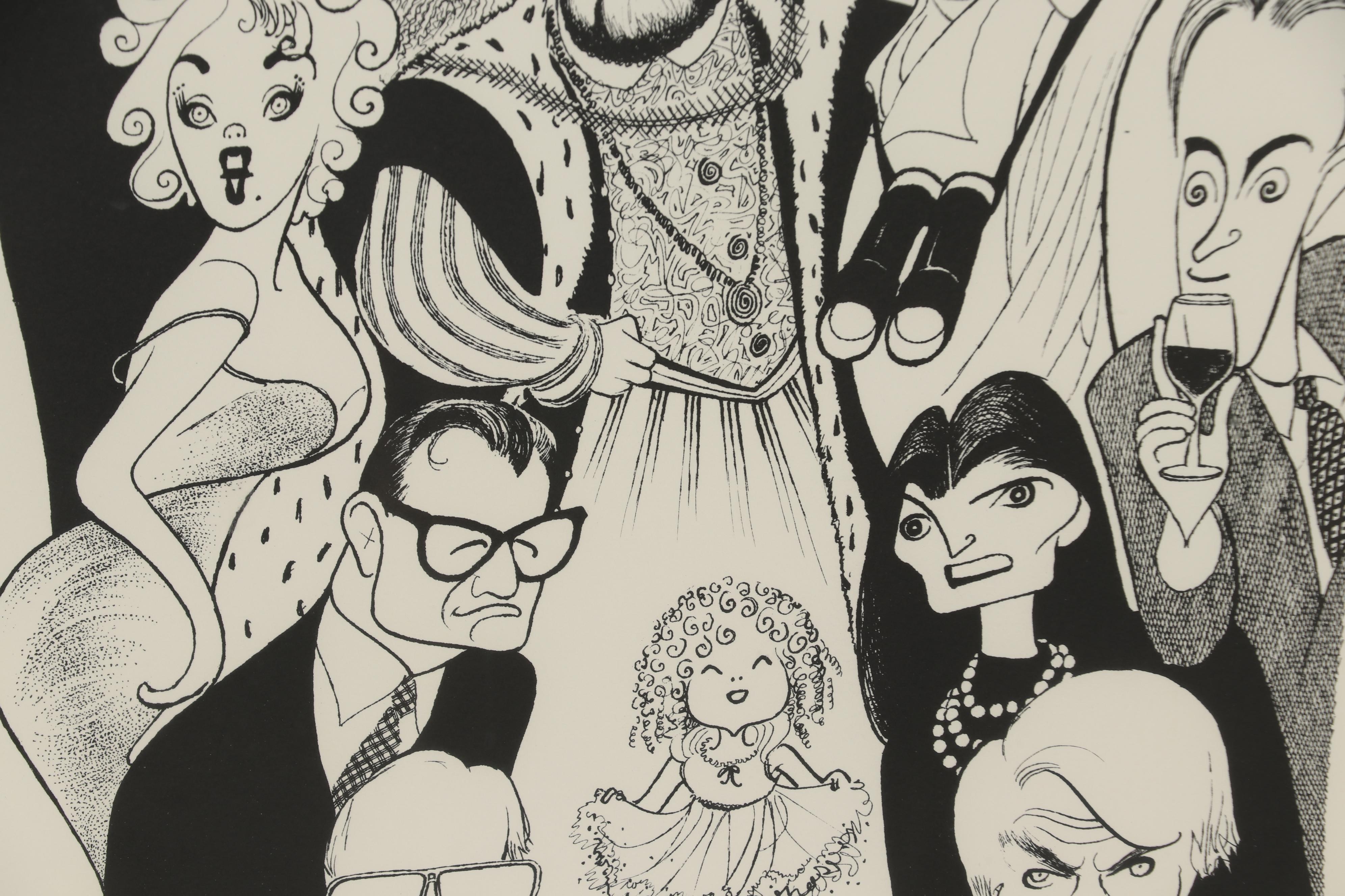 Albert "Al" Hirschfeld Caricature Lithograph "A&E Biography 10th ...