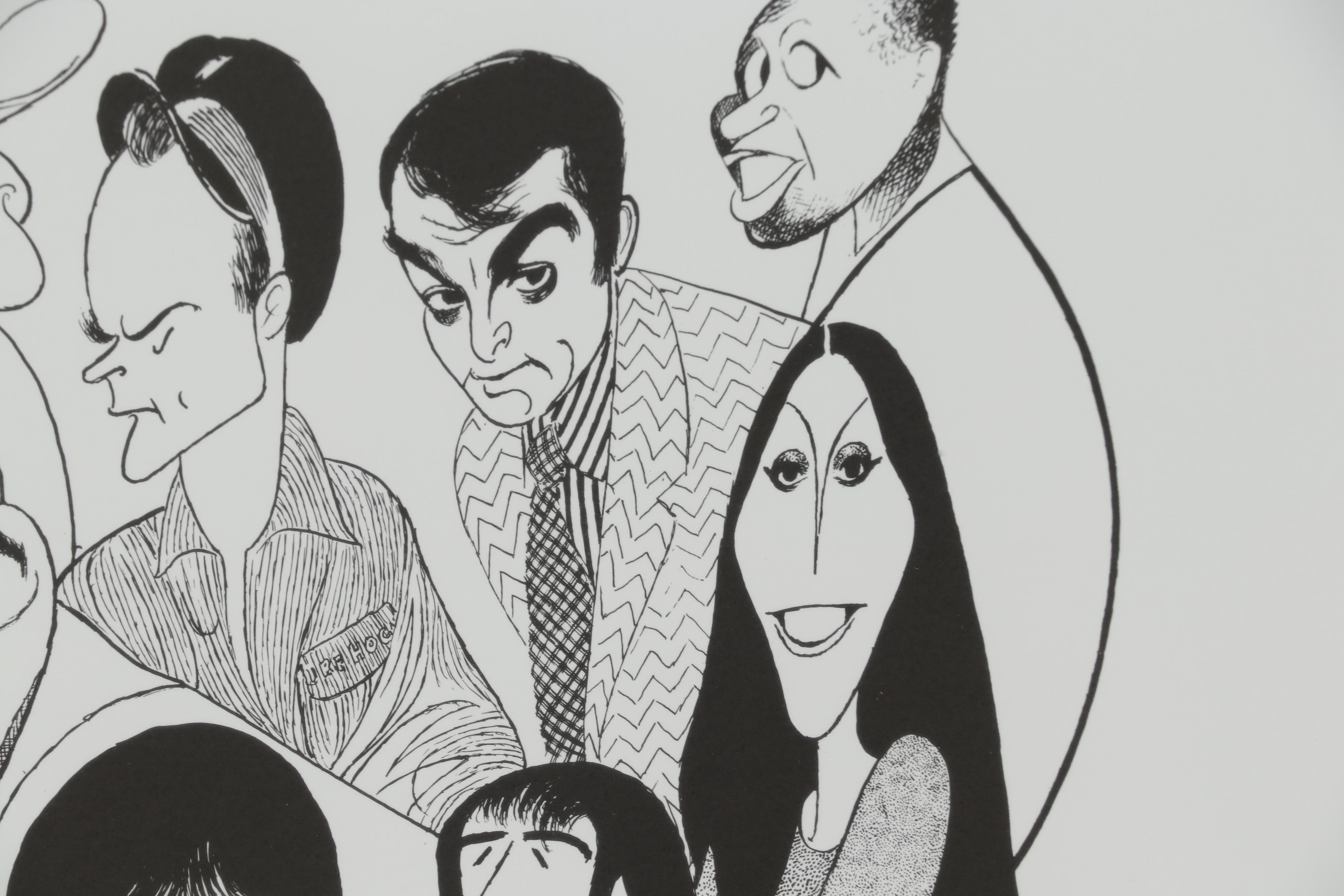 Albert "Al" Hirschfeld Caricature Lithograph "TV Land 3" | EBTH