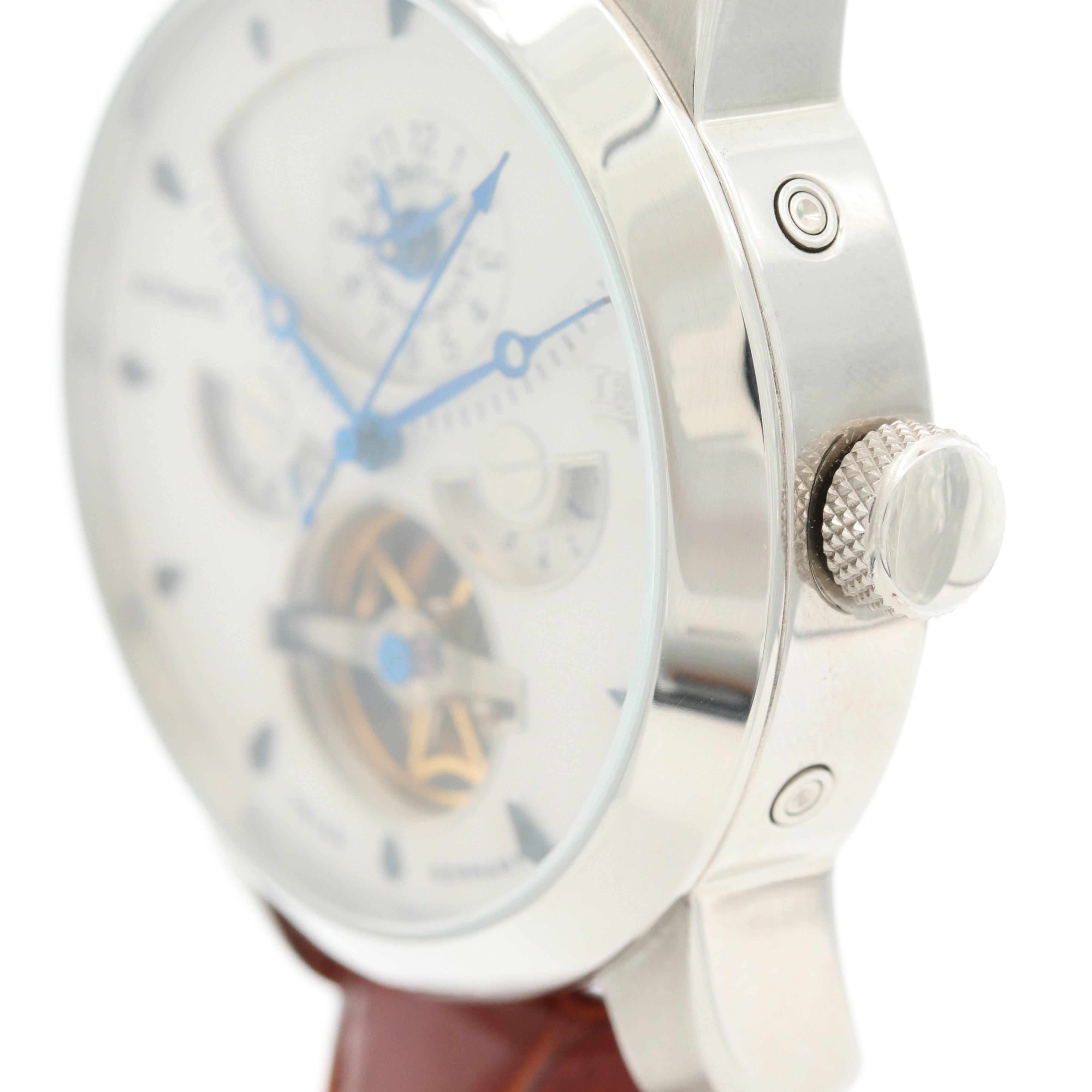 Trias Stainless Steel Automatic Wristwatch With Dual Time Zones | EBTH