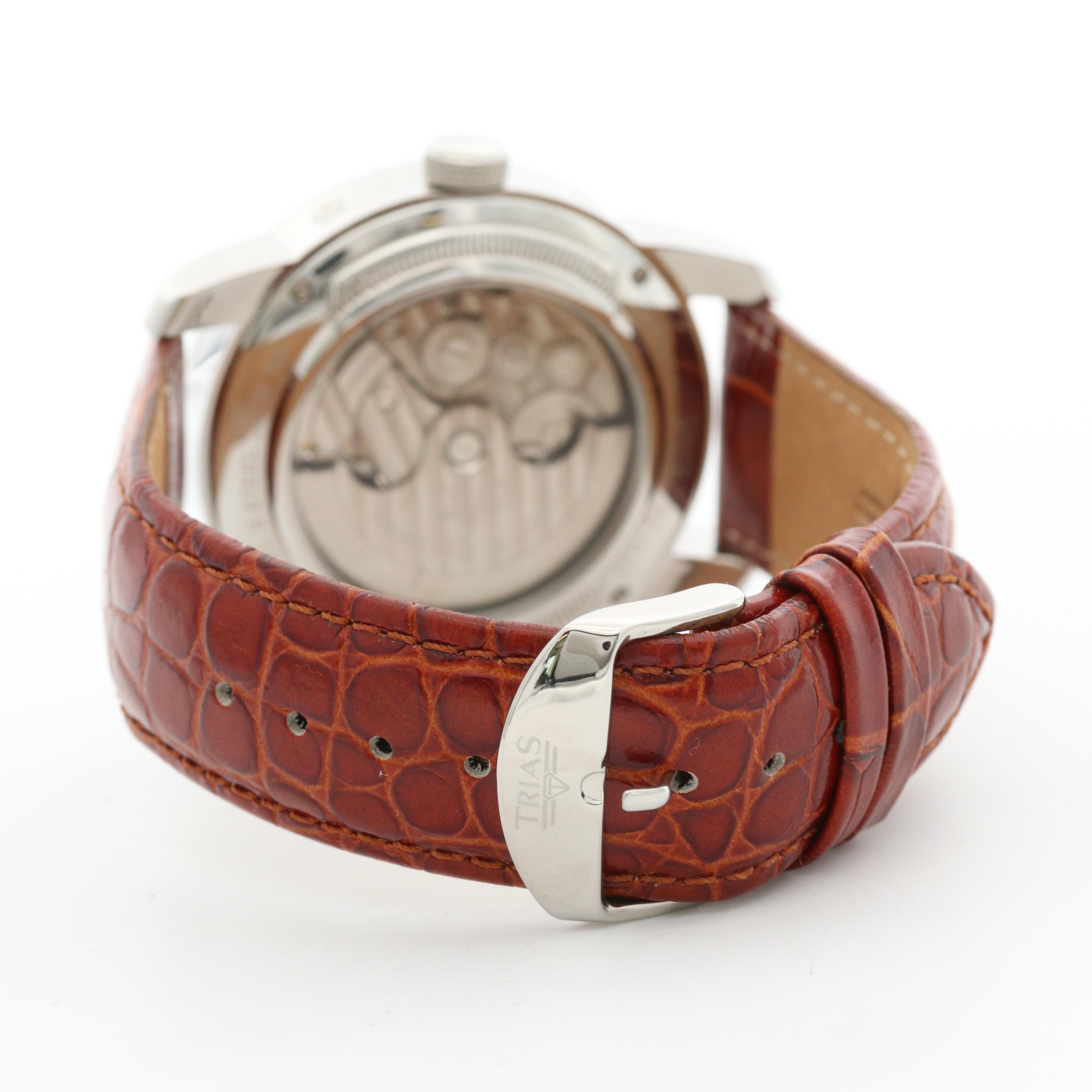 Trias Stainless Steel Automatic Wristwatch With Dual Time Zones | EBTH