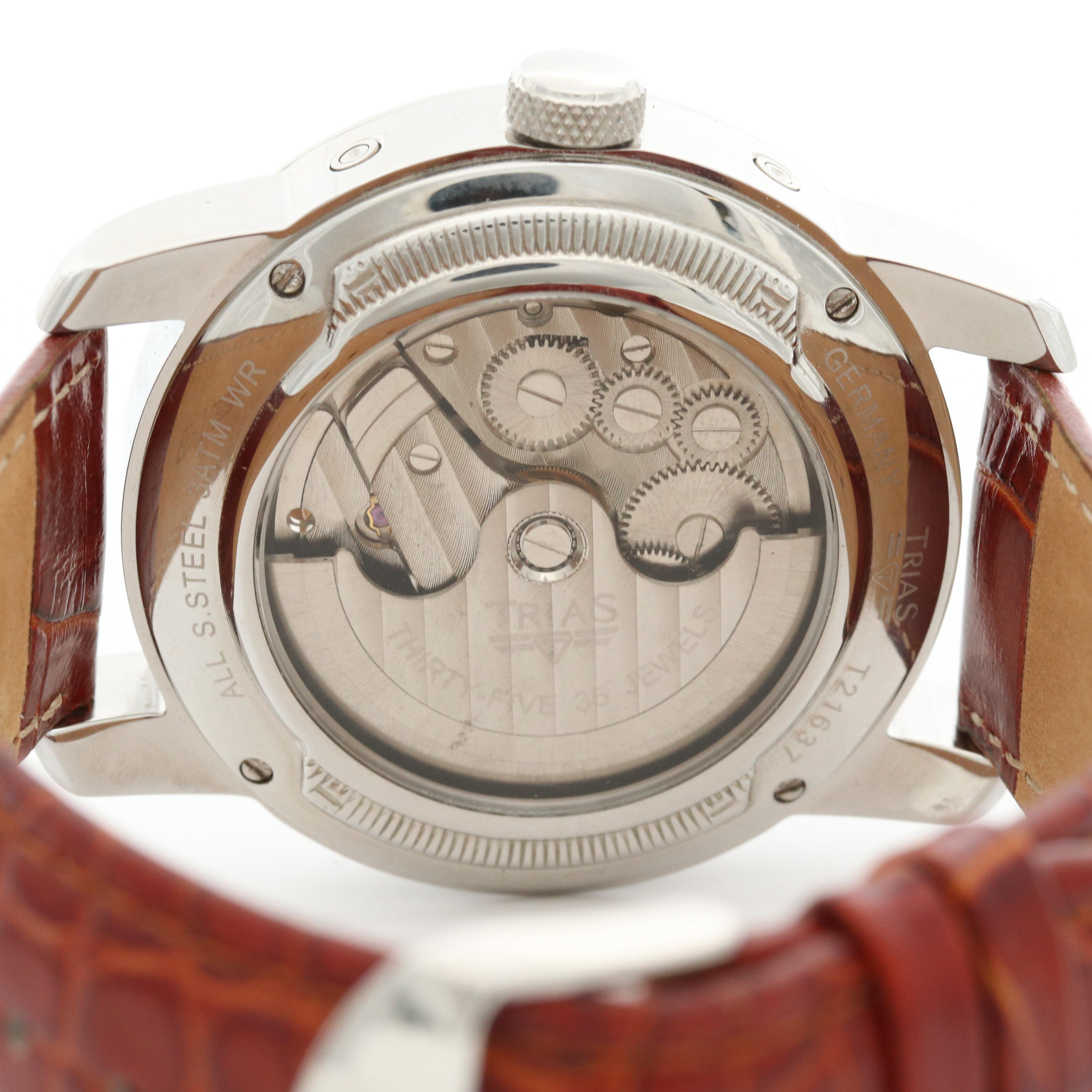 Trias Stainless Steel Automatic Wristwatch With Dual Time Zones | EBTH