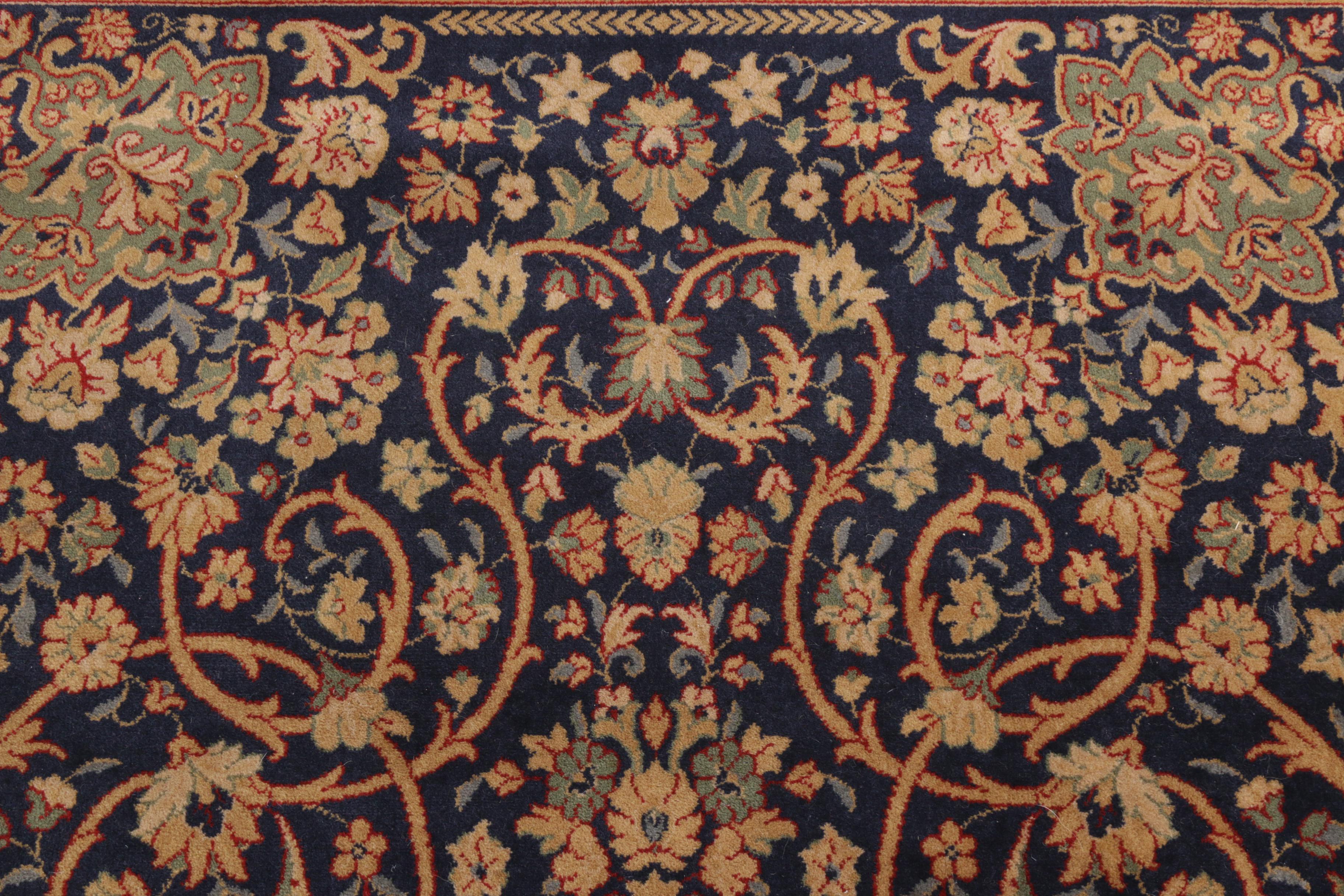 Machine Made Masland Generations Collection French "Navy Sarouk" Rug | EBTH