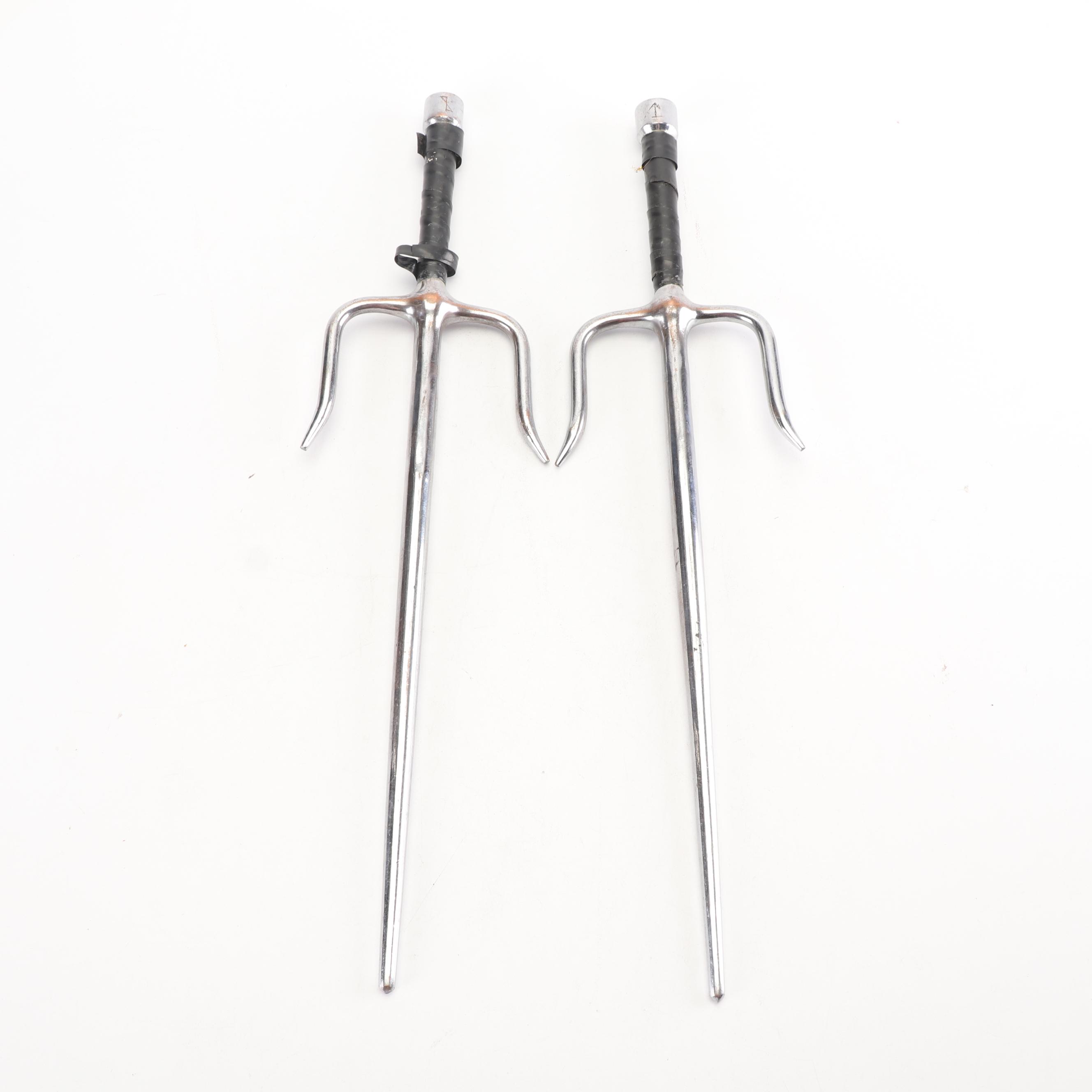 Pair of Iron Sai Blades | EBTH