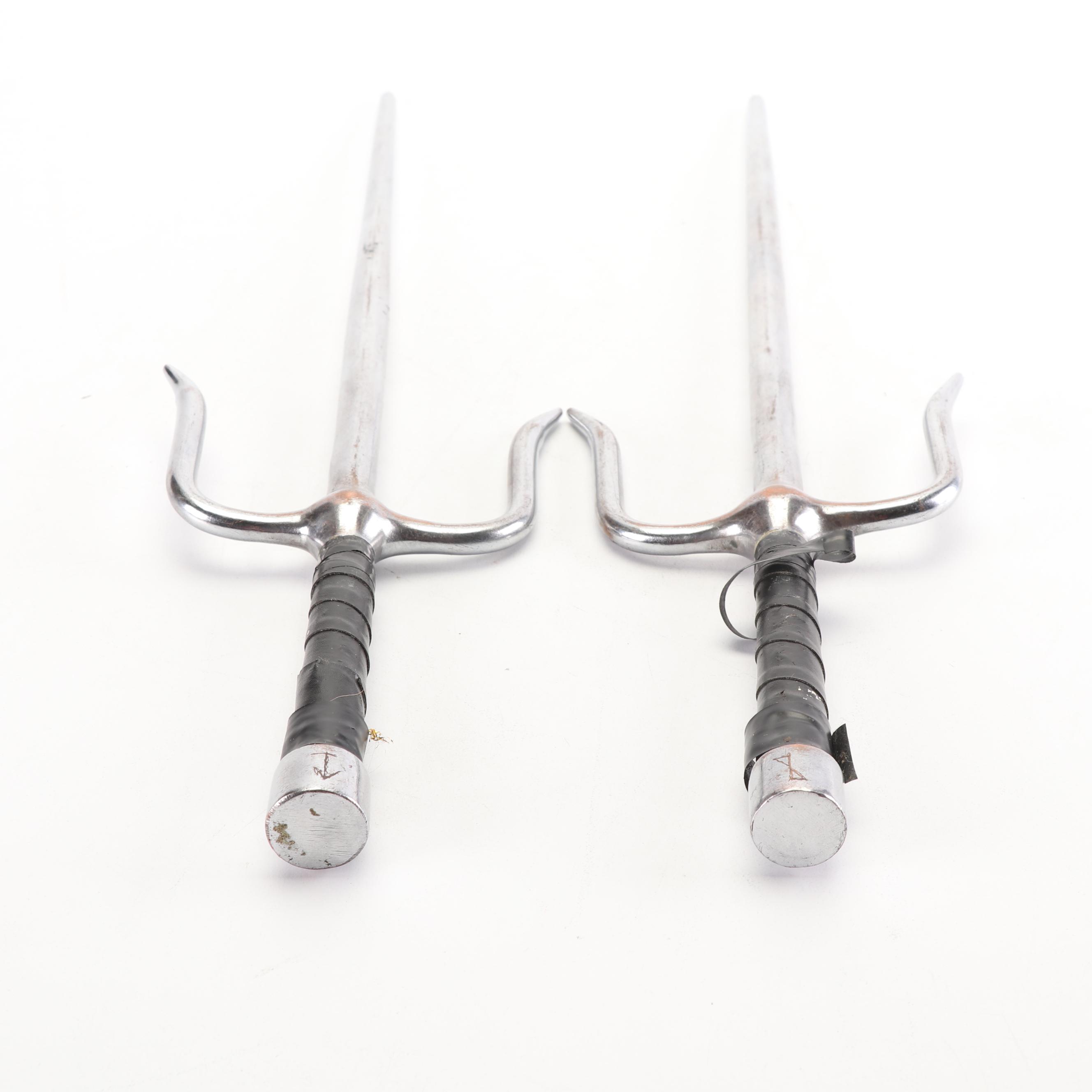 Pair of Iron Sai Blades | EBTH