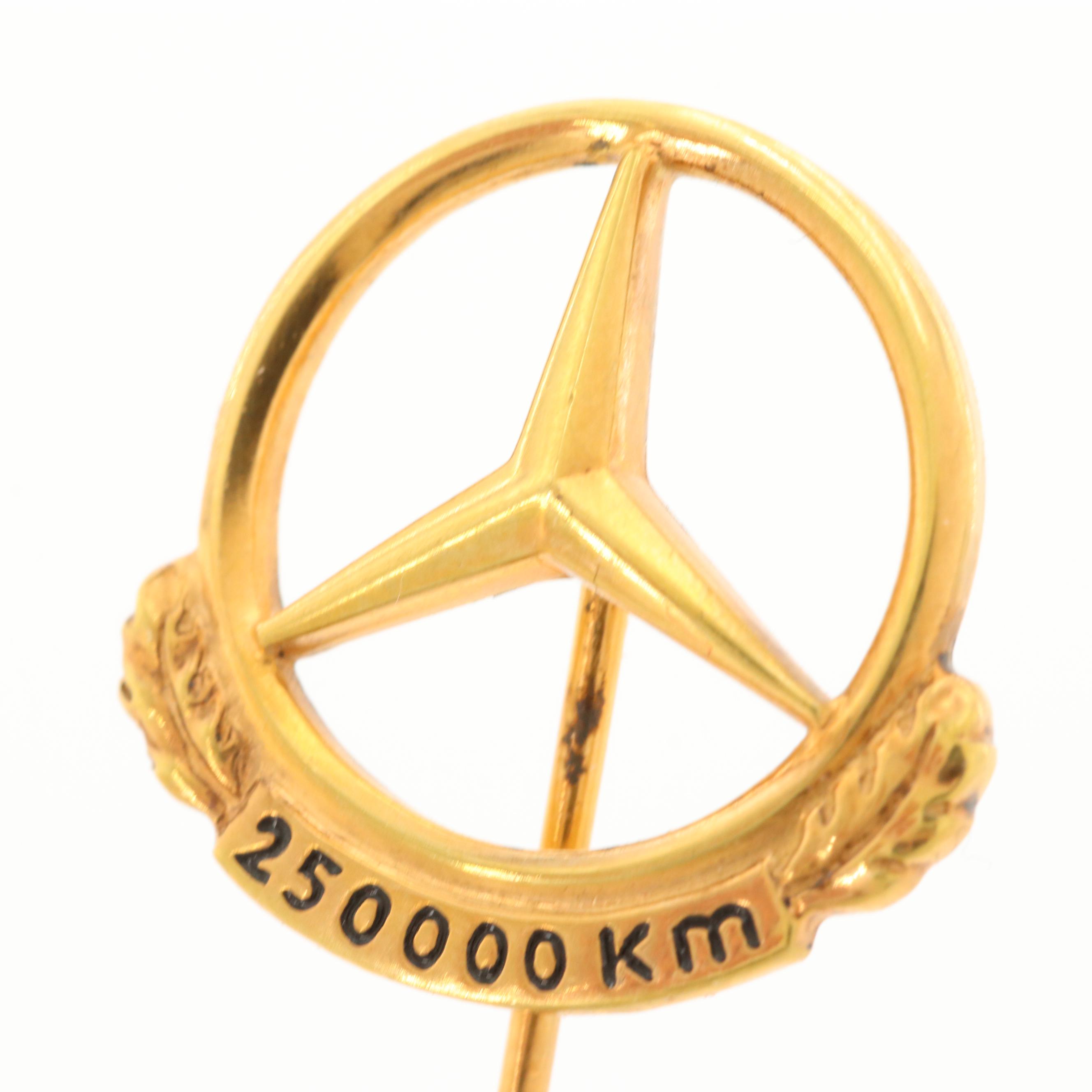 835 Silver 250,000 KM Mercedes-Benz Stick Pin | EBTH
