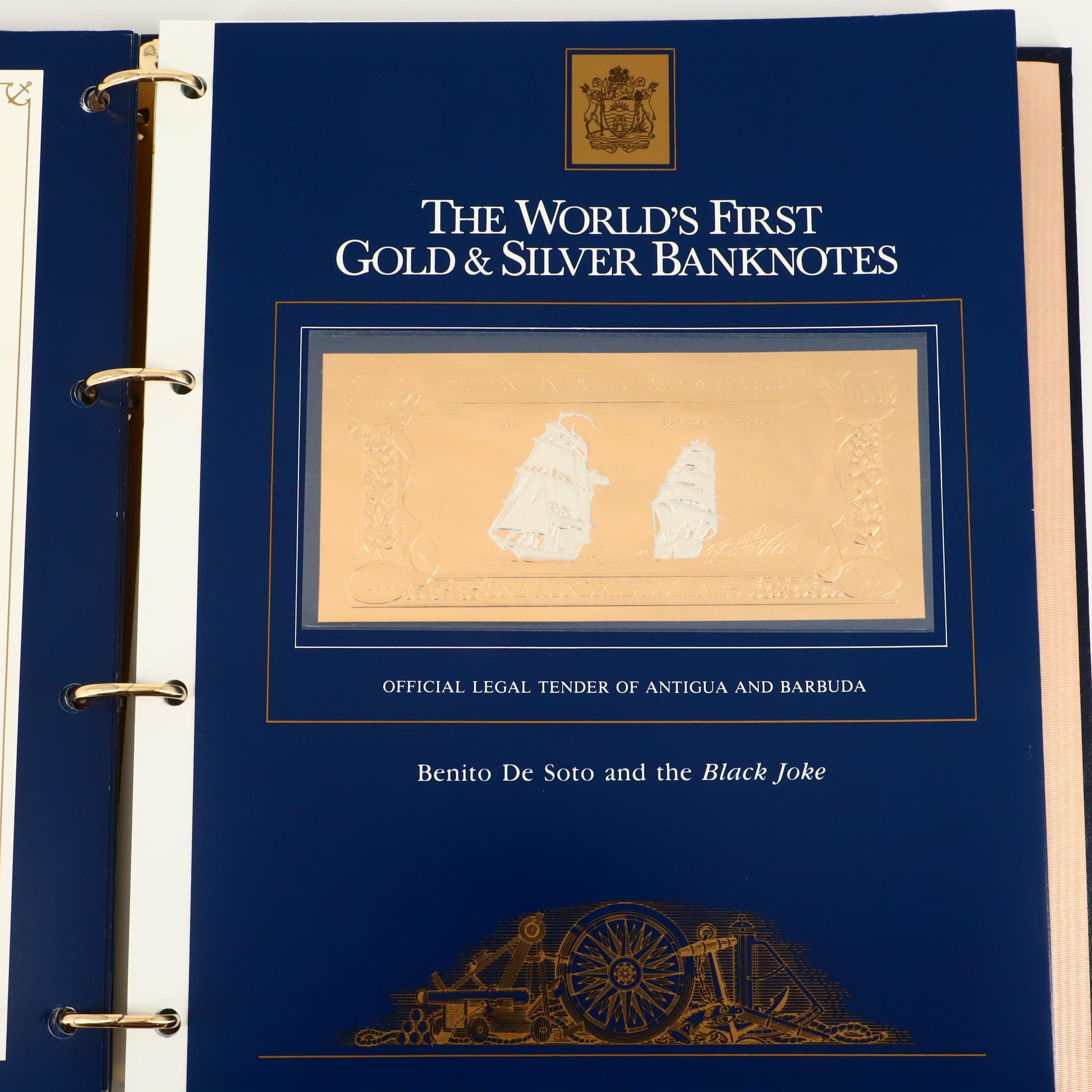 "The World's First Gold and Silver Banknotes" Pirate Ships Banknotes ...