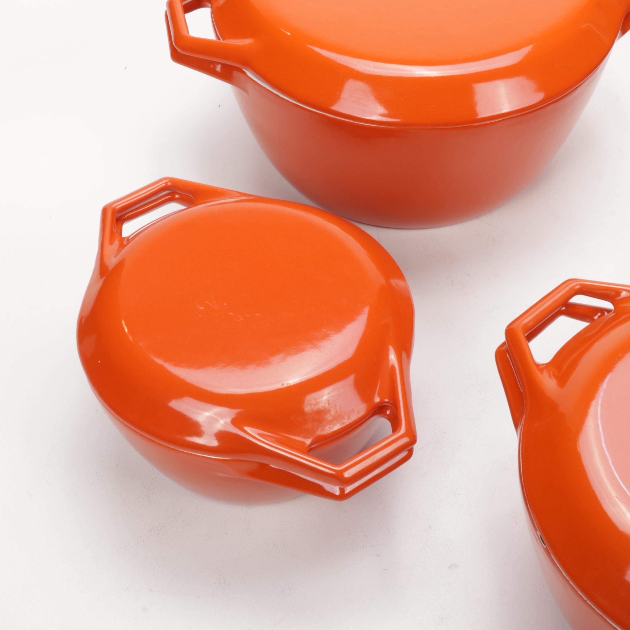 Copco Denmark Enameled Cast Iron Cookware and Steel Bowls, Mid Century ...