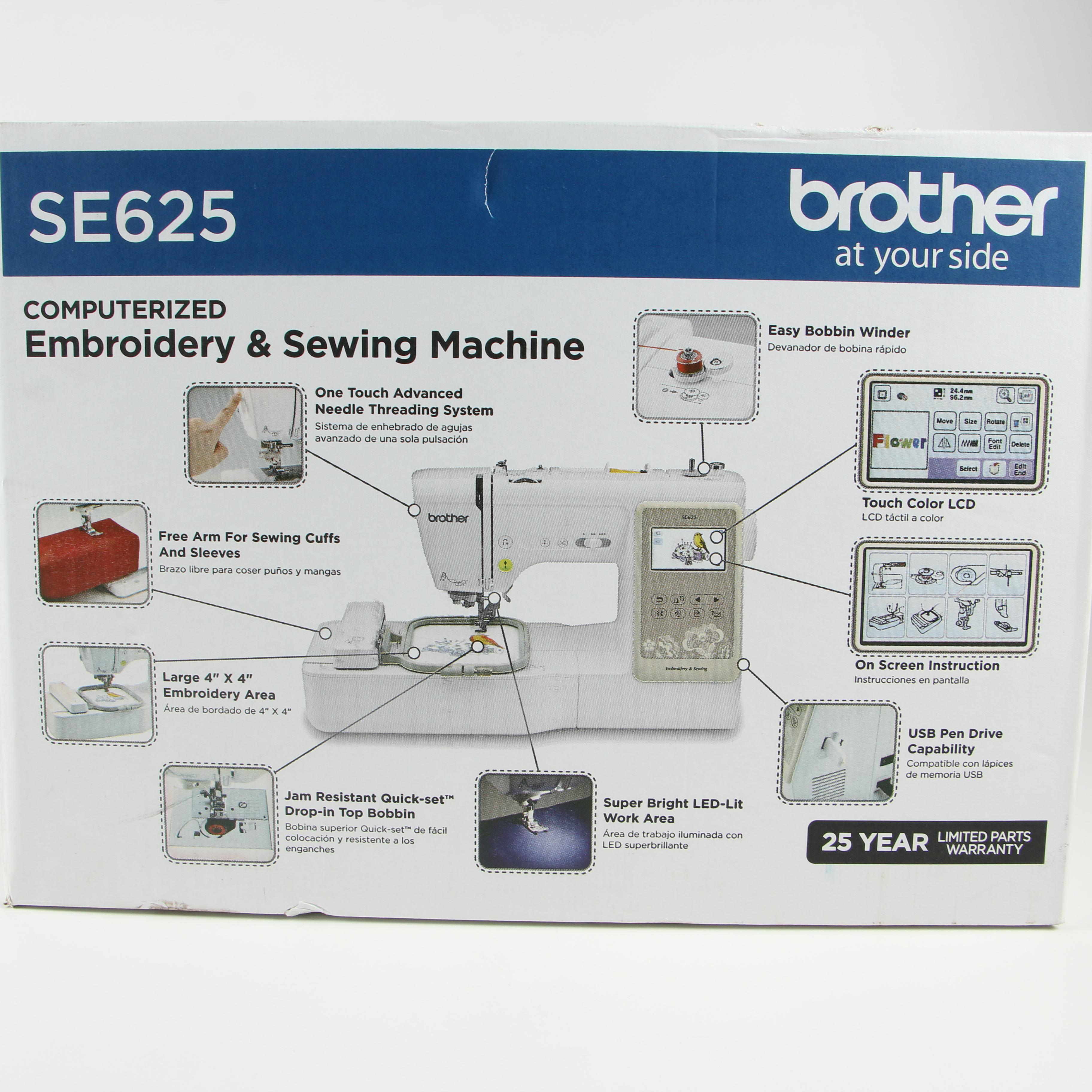 Brother SE625 Combination Computerized Embroidery and Sewing Machine | EBTH