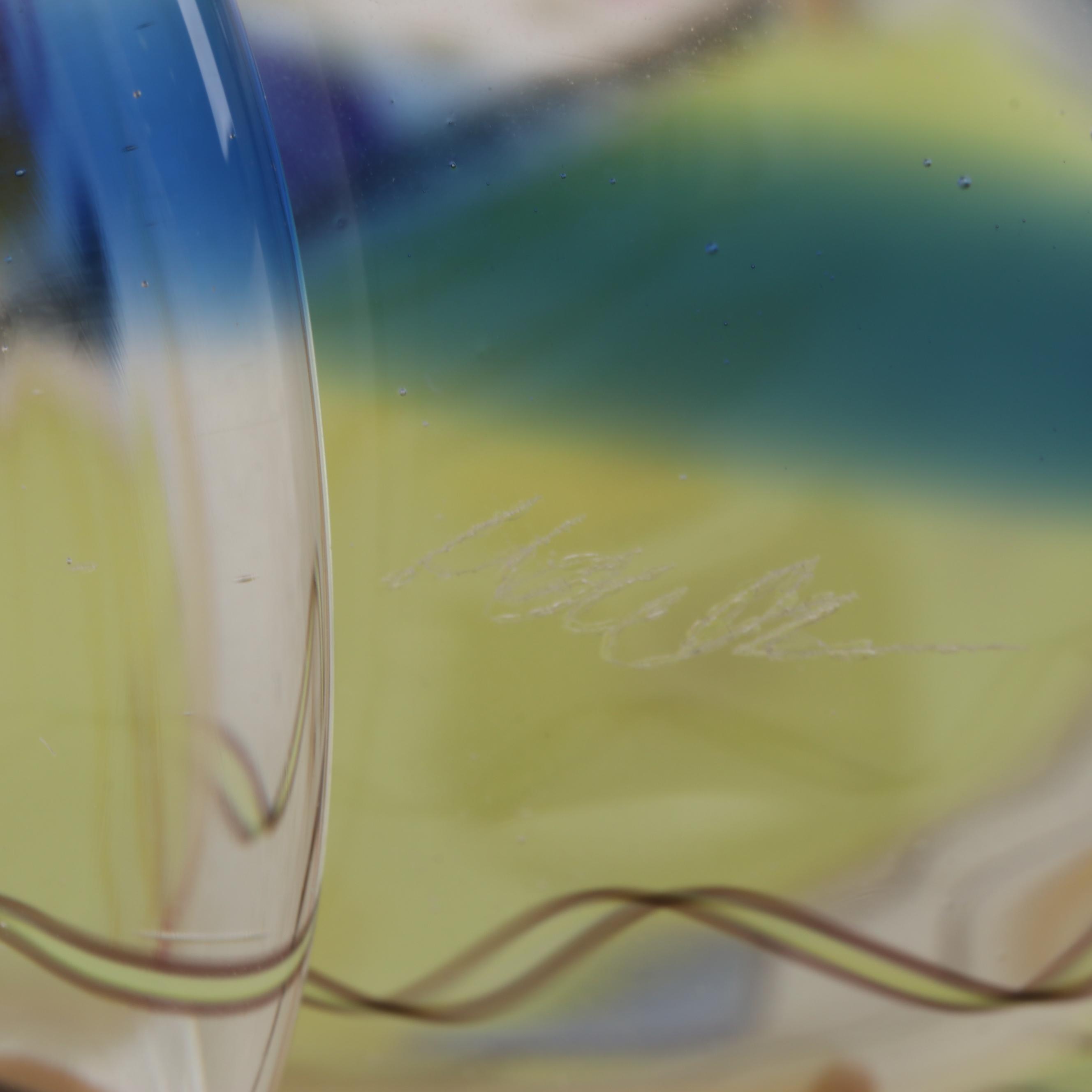 Signed Art Glass Vase | EBTH