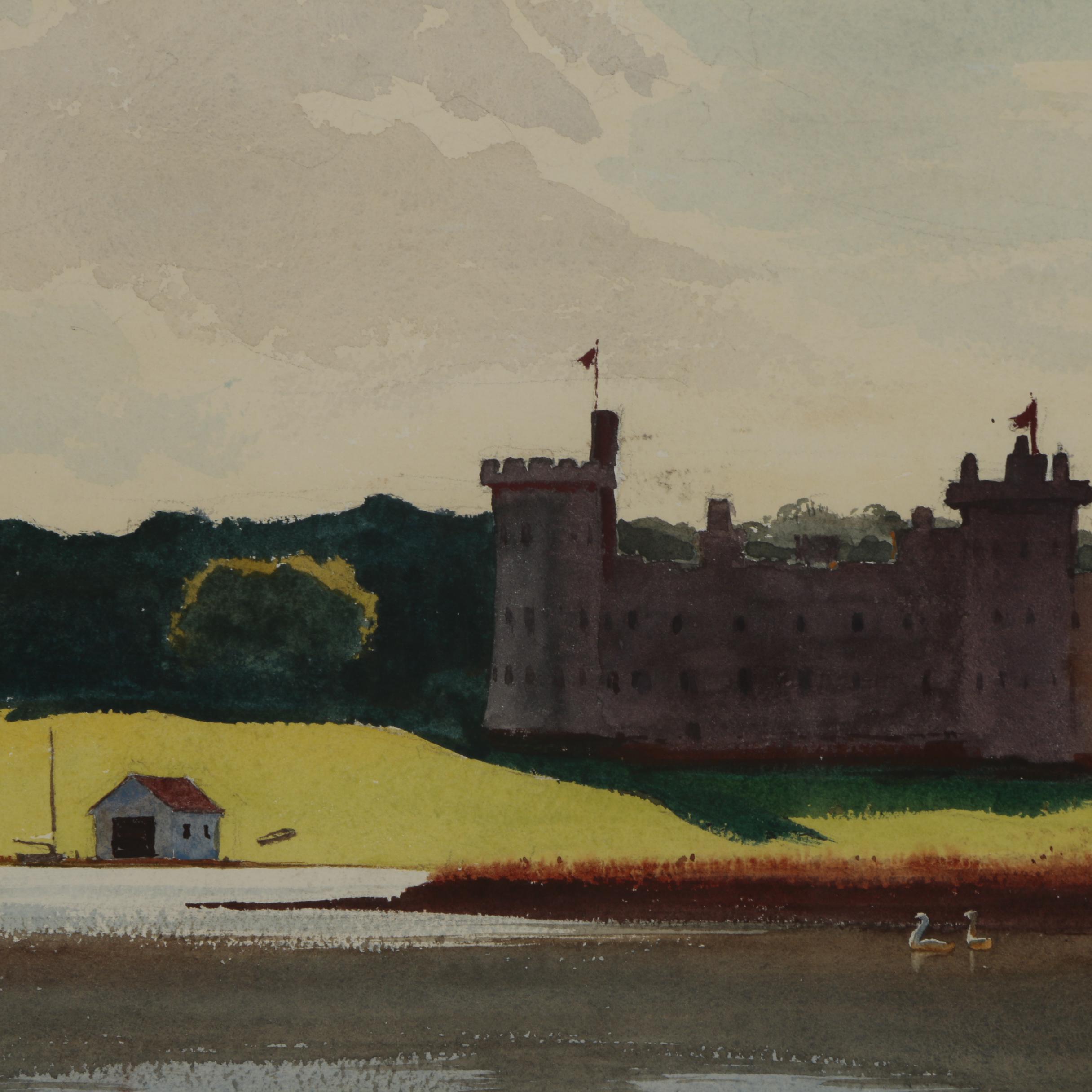 Edmond Fitzgerald Watercolor Painting "Castle in Ireland" | EBTH