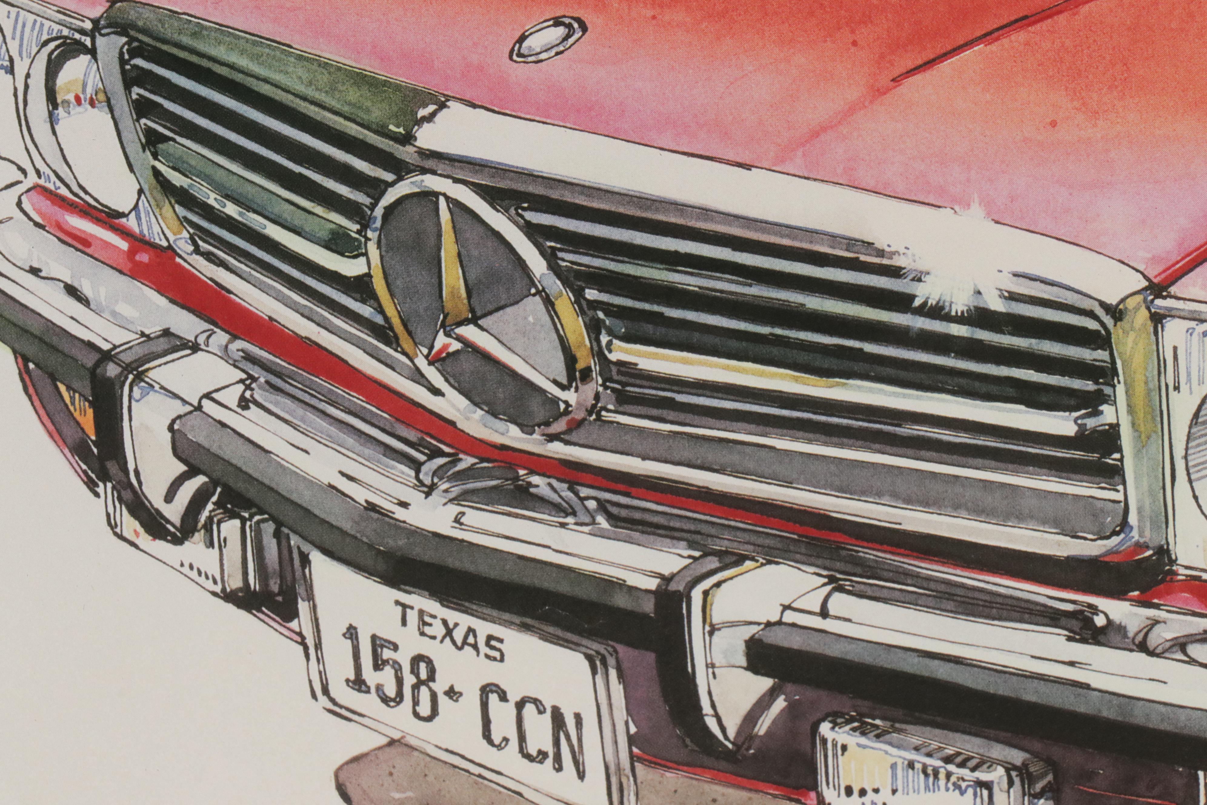 Offset Lithographs After Ken Dallison Mercedes-Benz Illustrations | EBTH