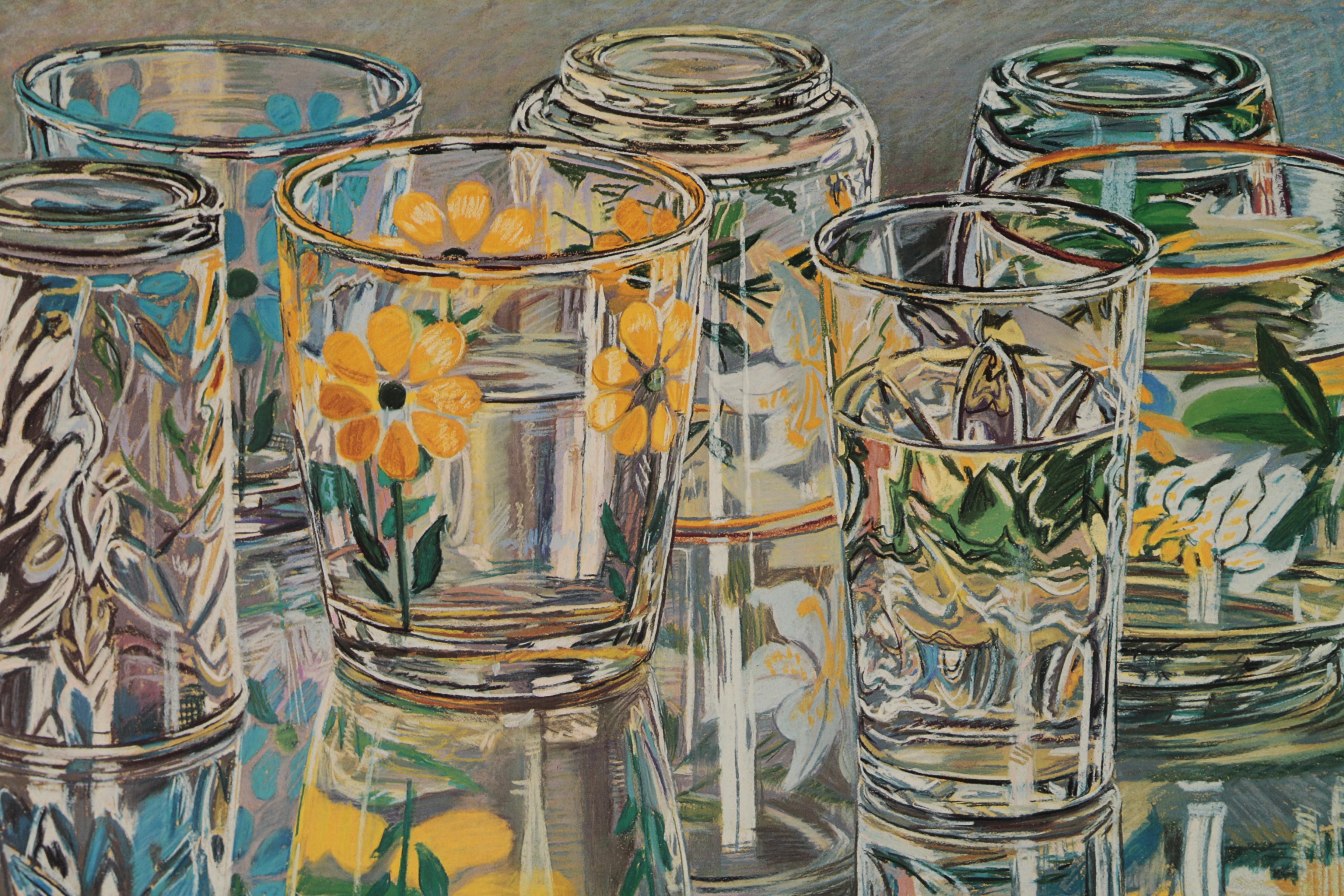 Janet Fish Offset Lithograph "Painted Glasses" | EBTH