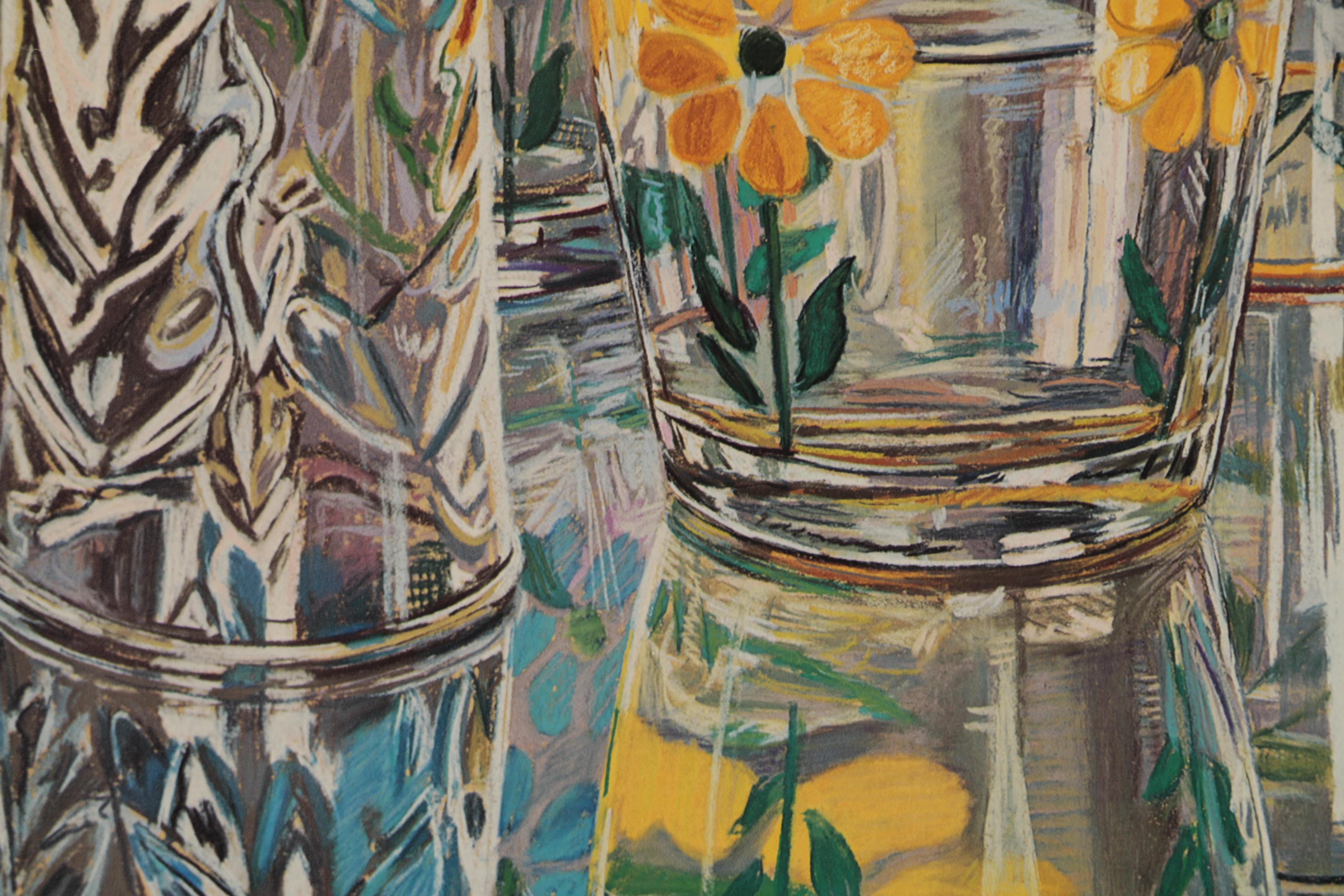 Janet Fish Offset Lithograph "Painted Glasses" | EBTH
