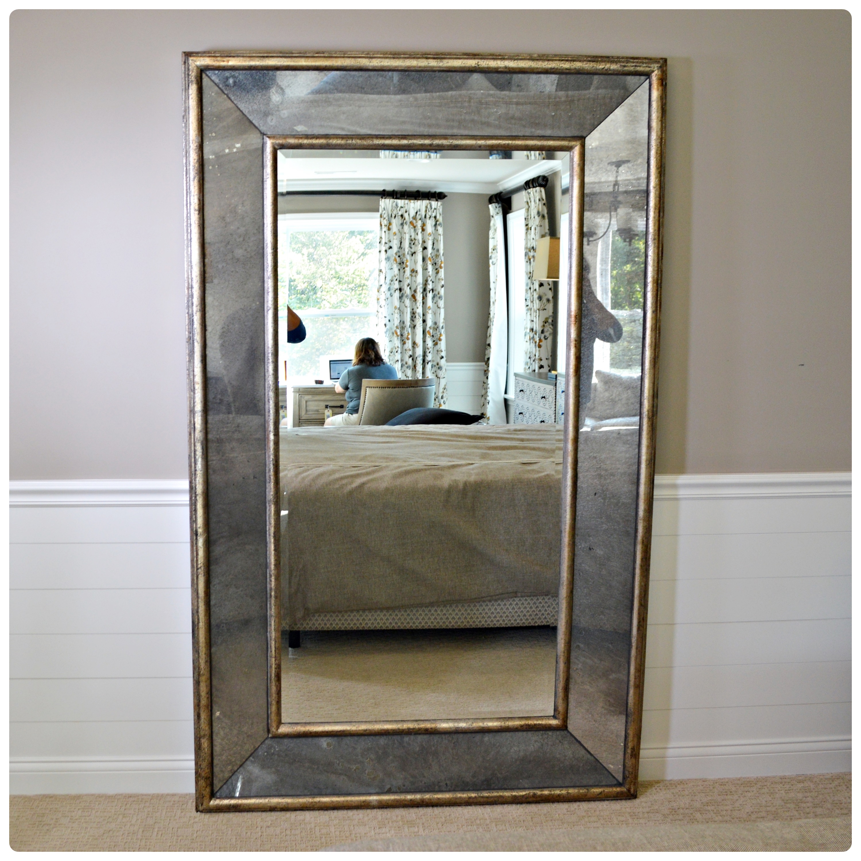 Revelation by Uttermost Rectangular Mottled Finish Floor Mirror | EBTH