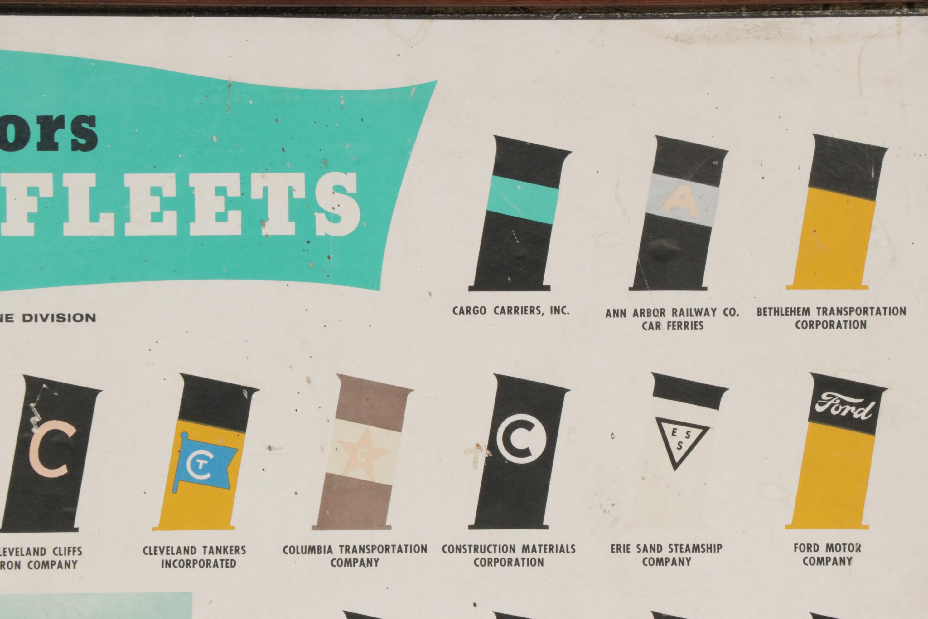 Sherwin-Williams Co. Lithograph Poster "Standard Colors: Great Lakes ...