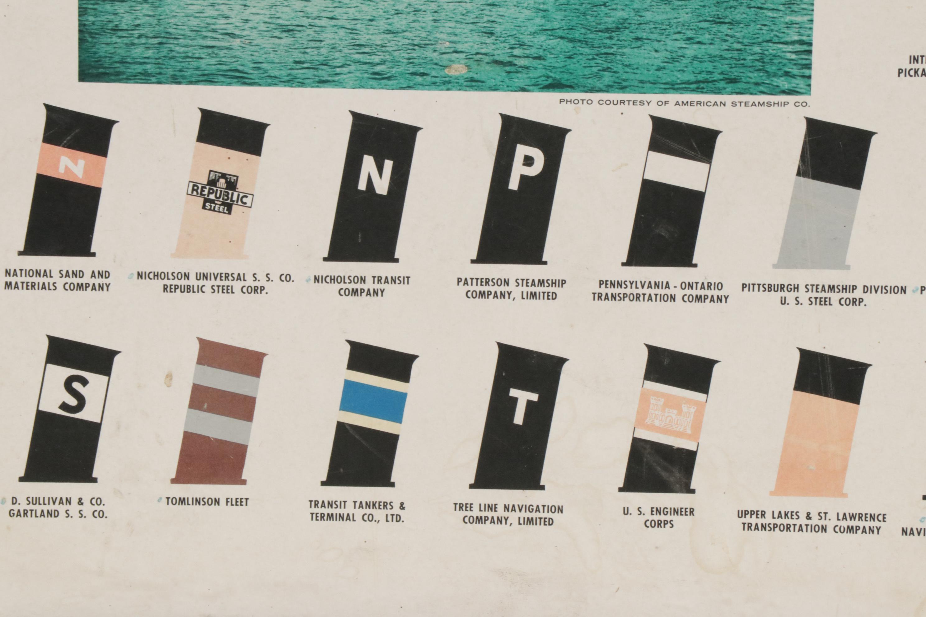 Sherwin-Williams Co. Lithograph Poster "Standard Colors: Great Lakes ...