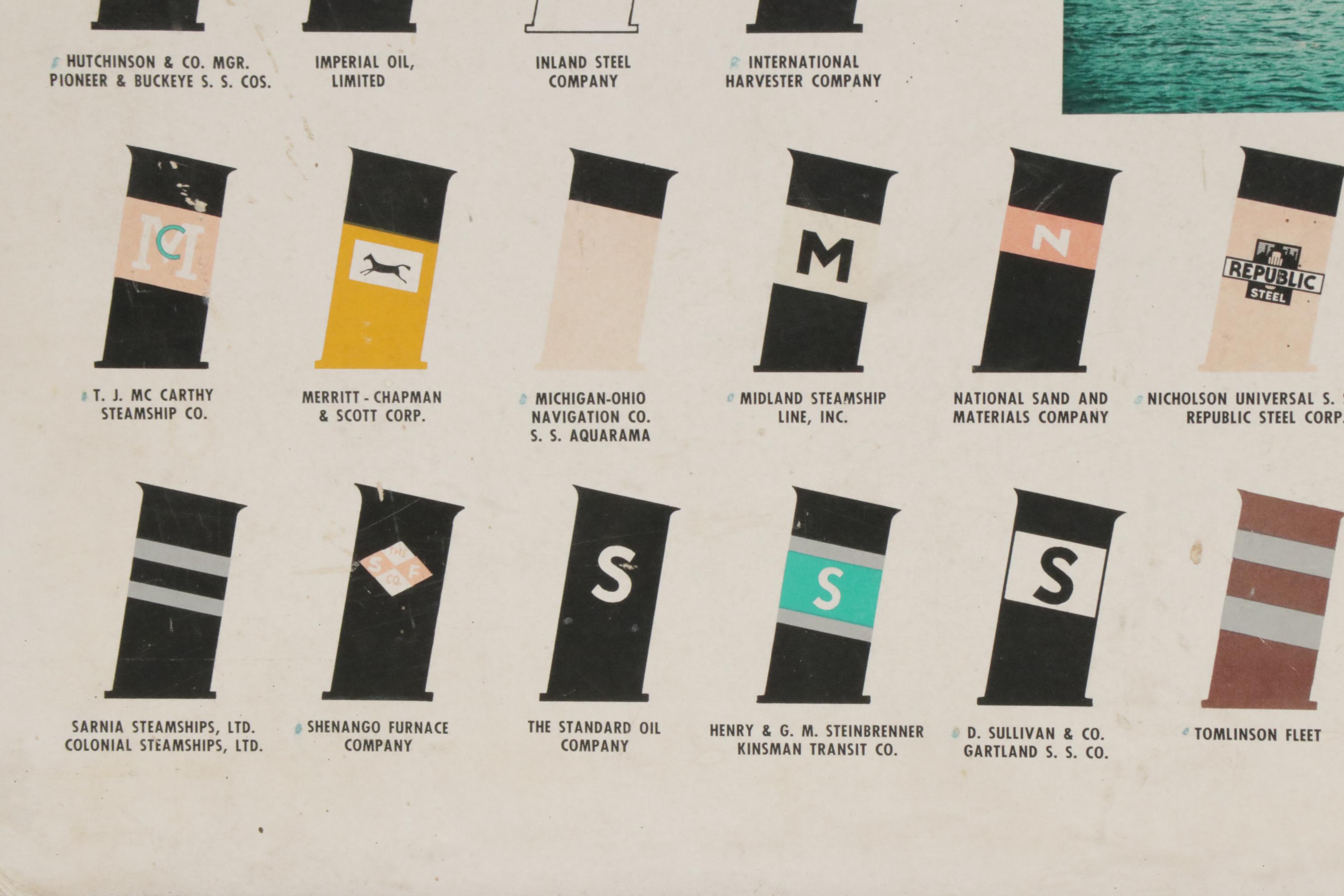 Sherwin-Williams Co. Lithograph Poster "Standard Colors: Great Lakes ...