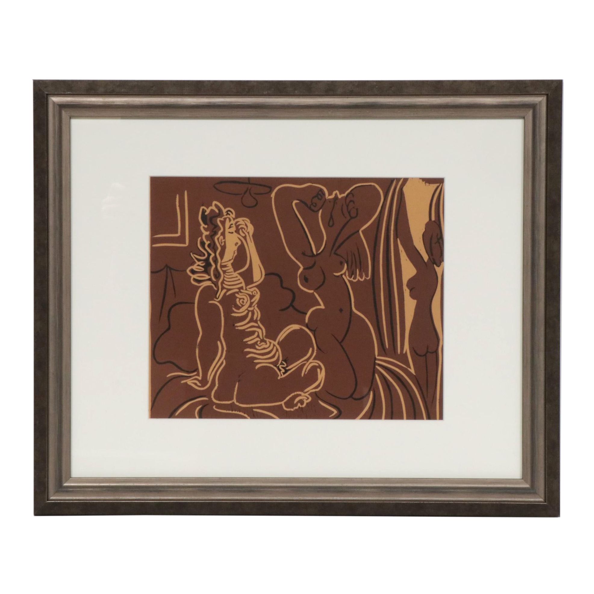 Pablo Picasso Linoleum Cut "Three Women" | EBTH