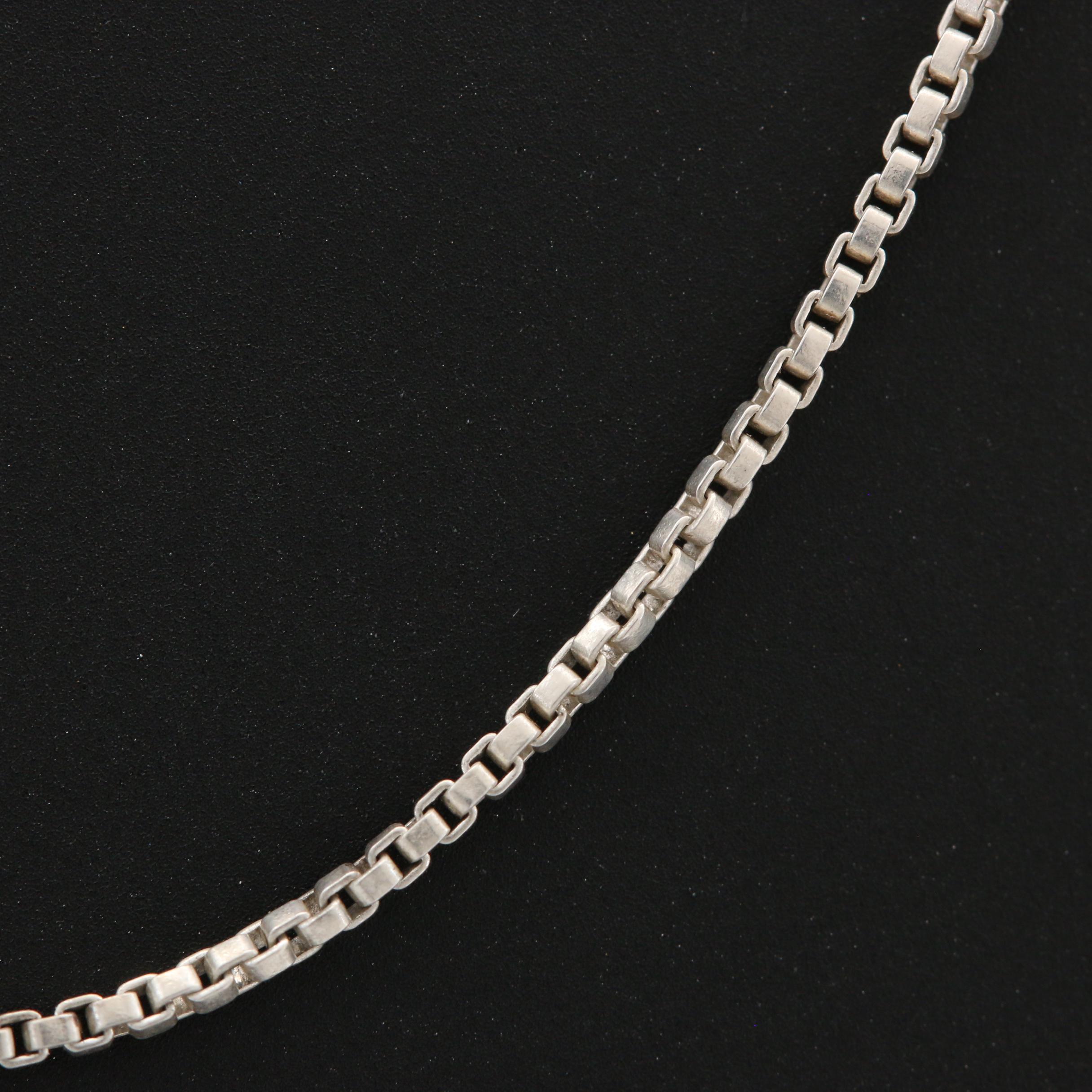Sterling Silver Box Link Chain | EBTH