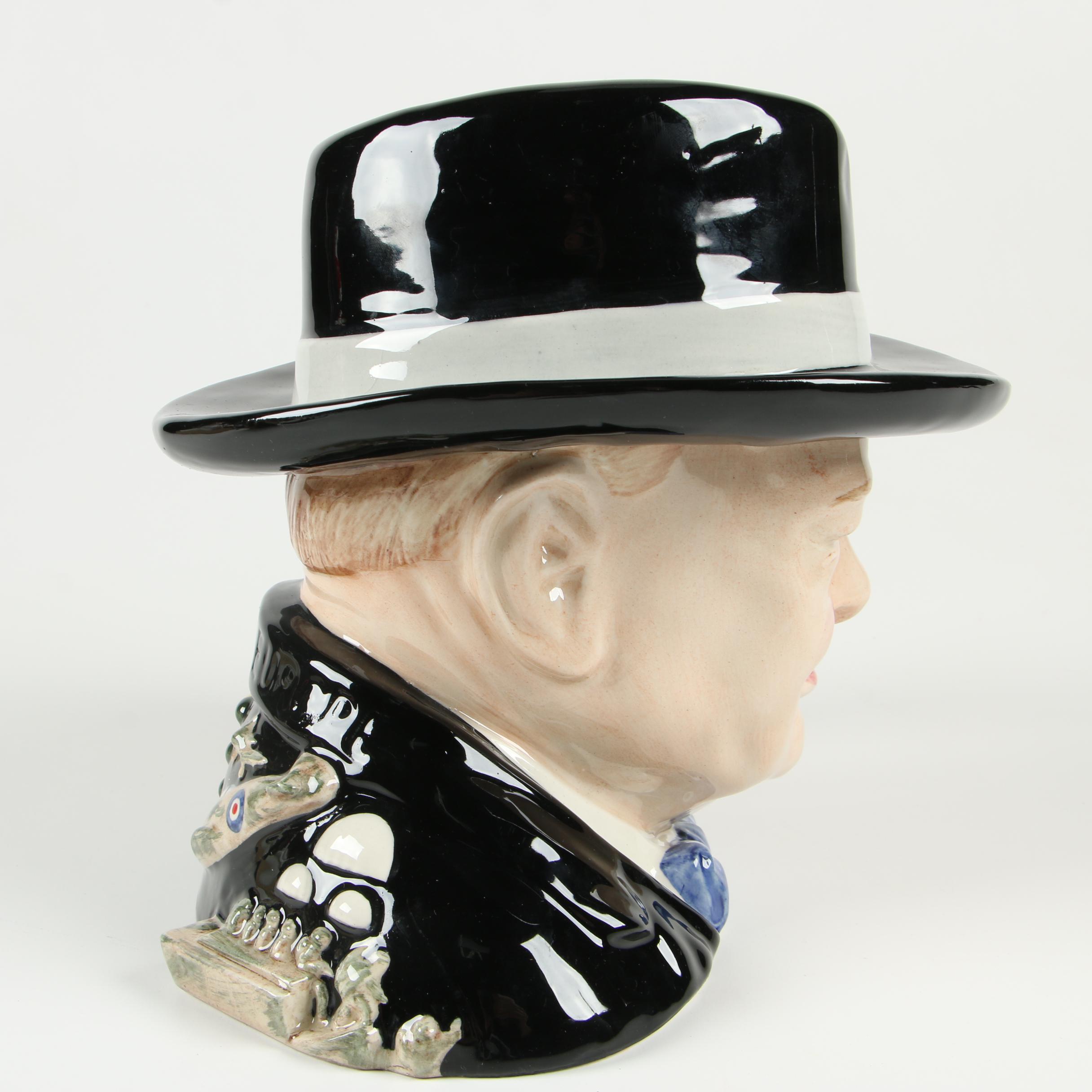 Winston Churchill Character Jug and "Yalta Tea Party" Teapot | EBTH