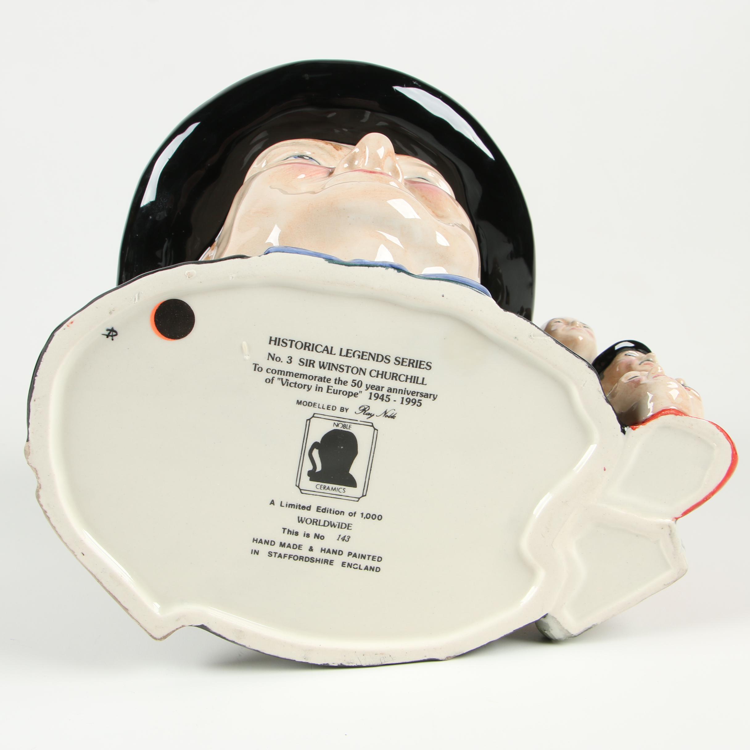 Winston Churchill Character Jug and "Yalta Tea Party" Teapot | EBTH