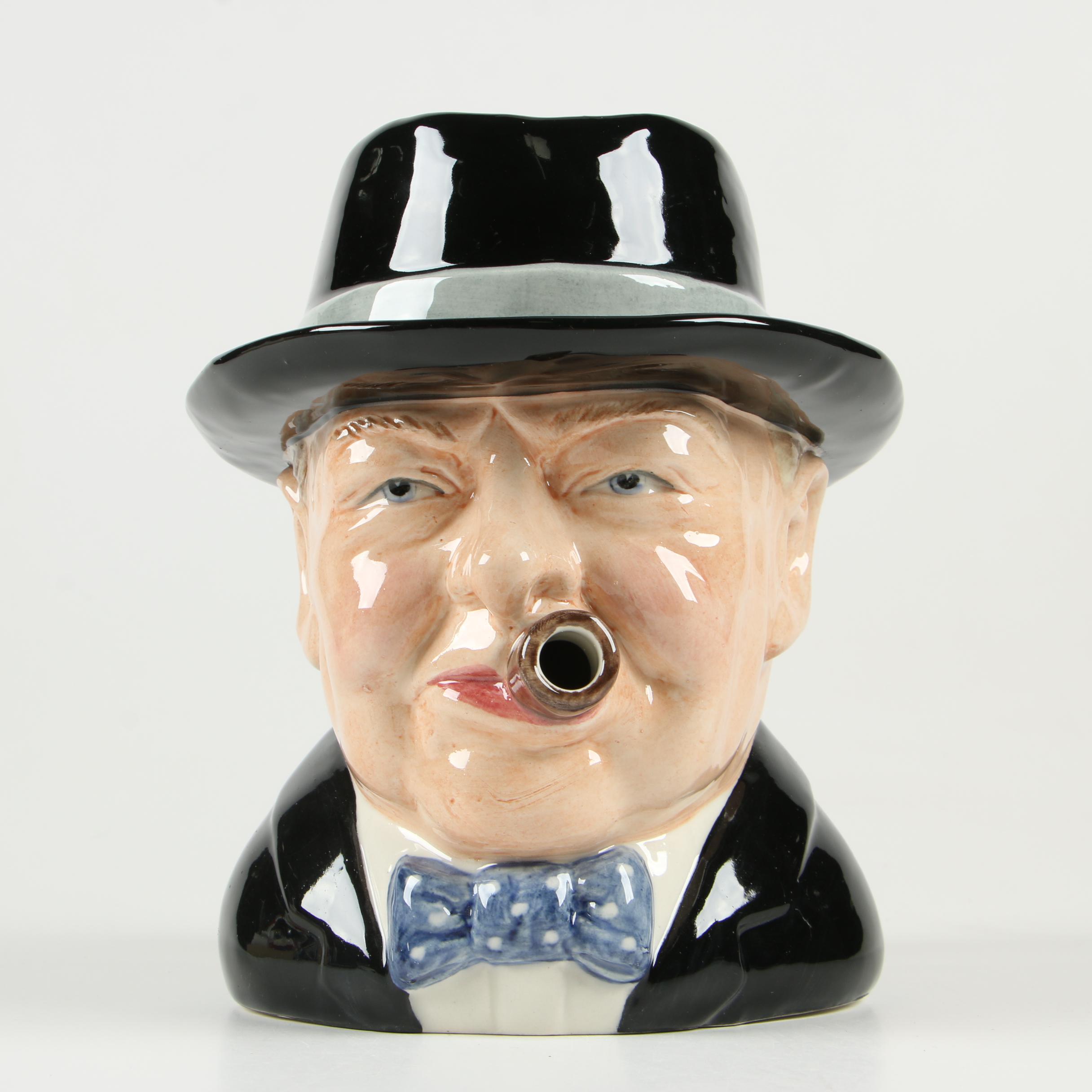 Winston Churchill Character Jug and "Yalta Tea Party" Teapot | EBTH