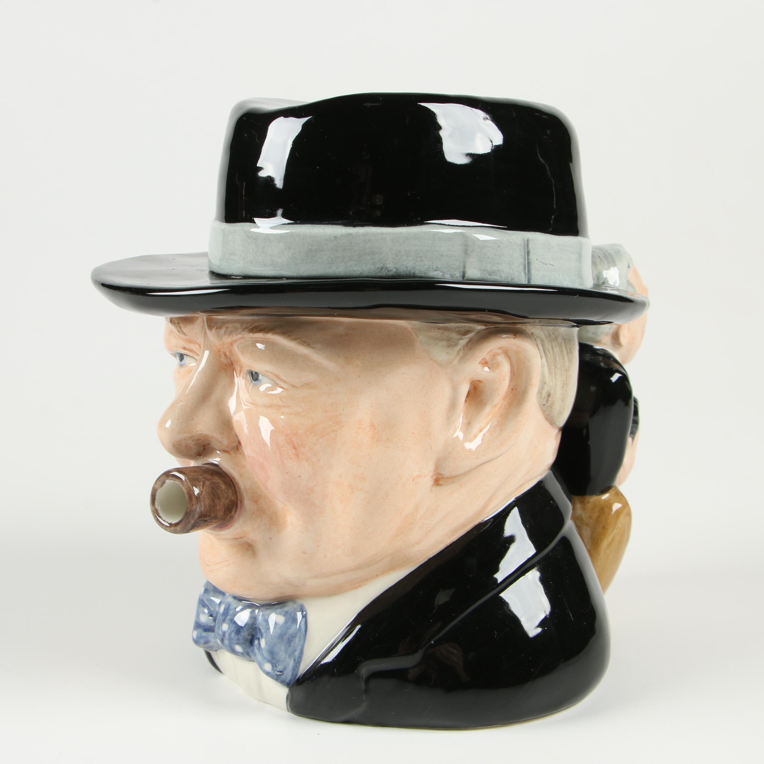 Winston Churchill Character Jug and "Yalta Tea Party" Teapot | EBTH