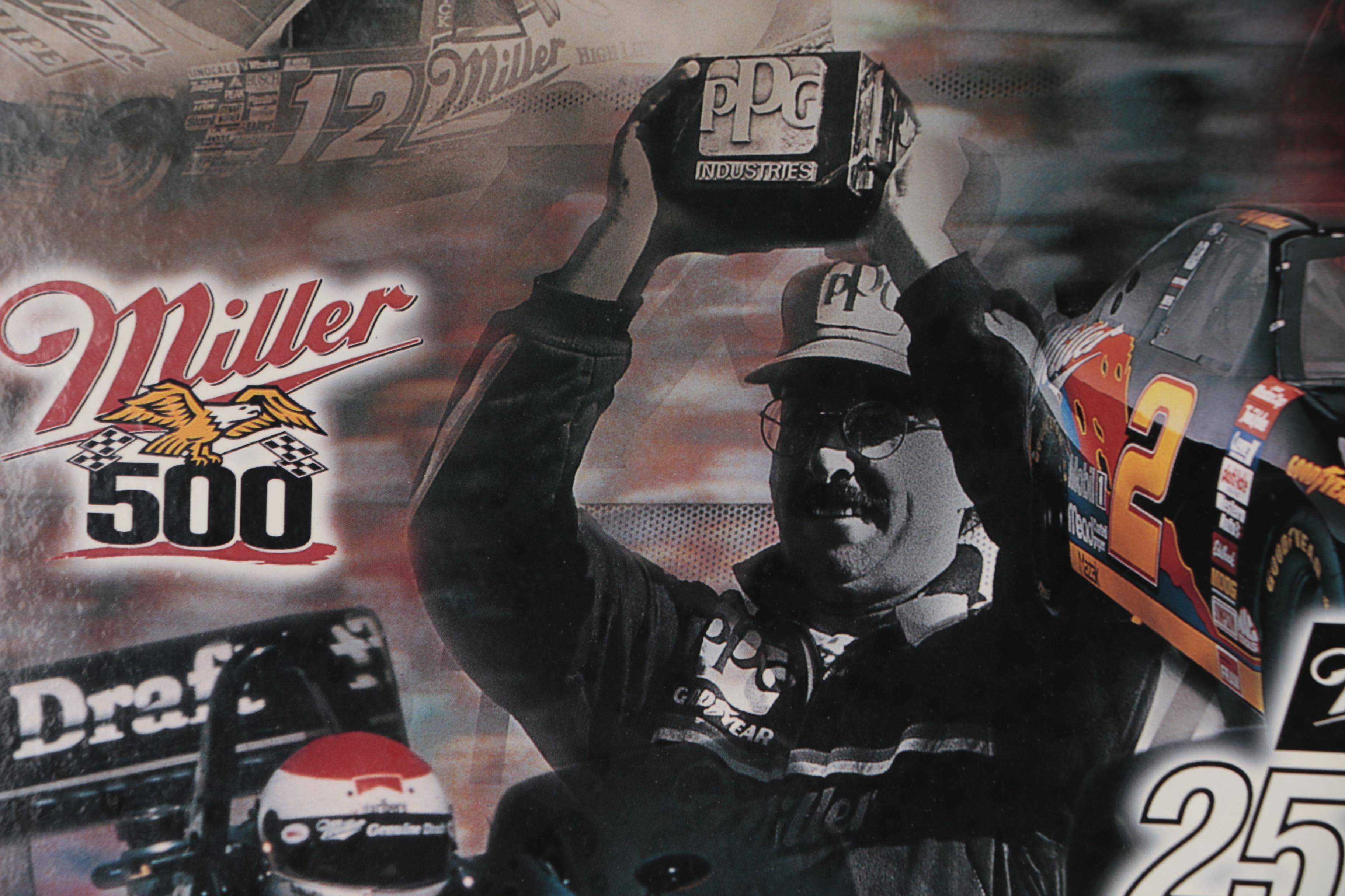 Miller NASCAR Racing Commemorative Poster | EBTH