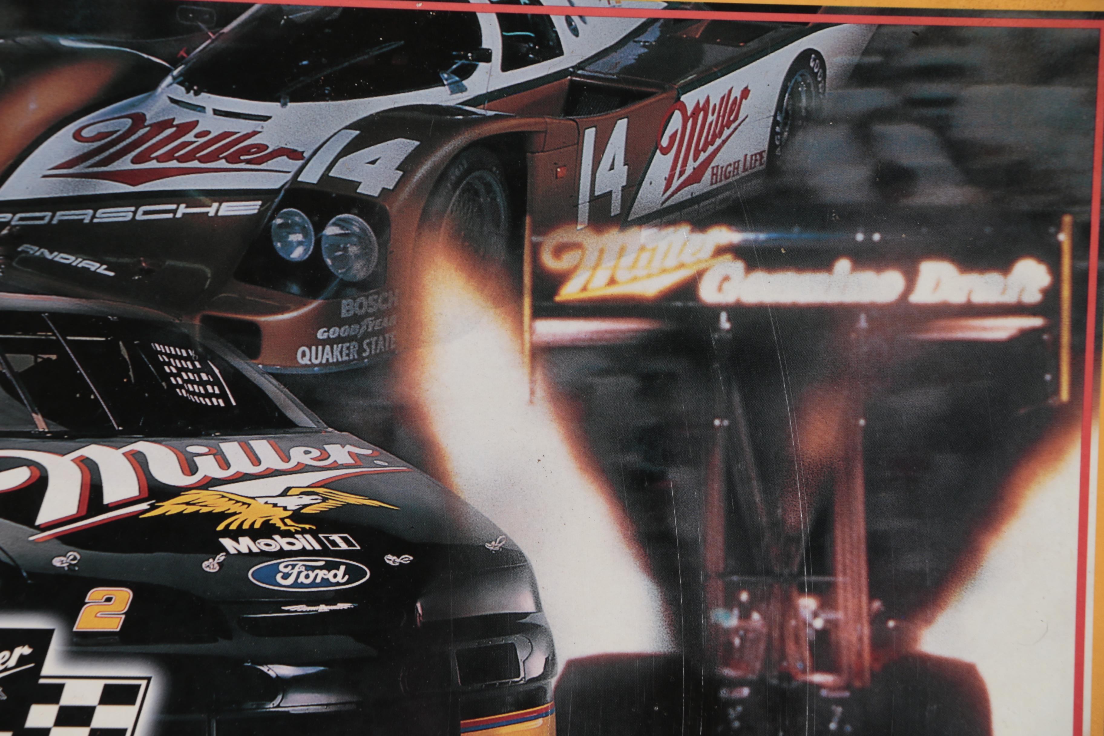 Miller NASCAR Racing Commemorative Poster | EBTH