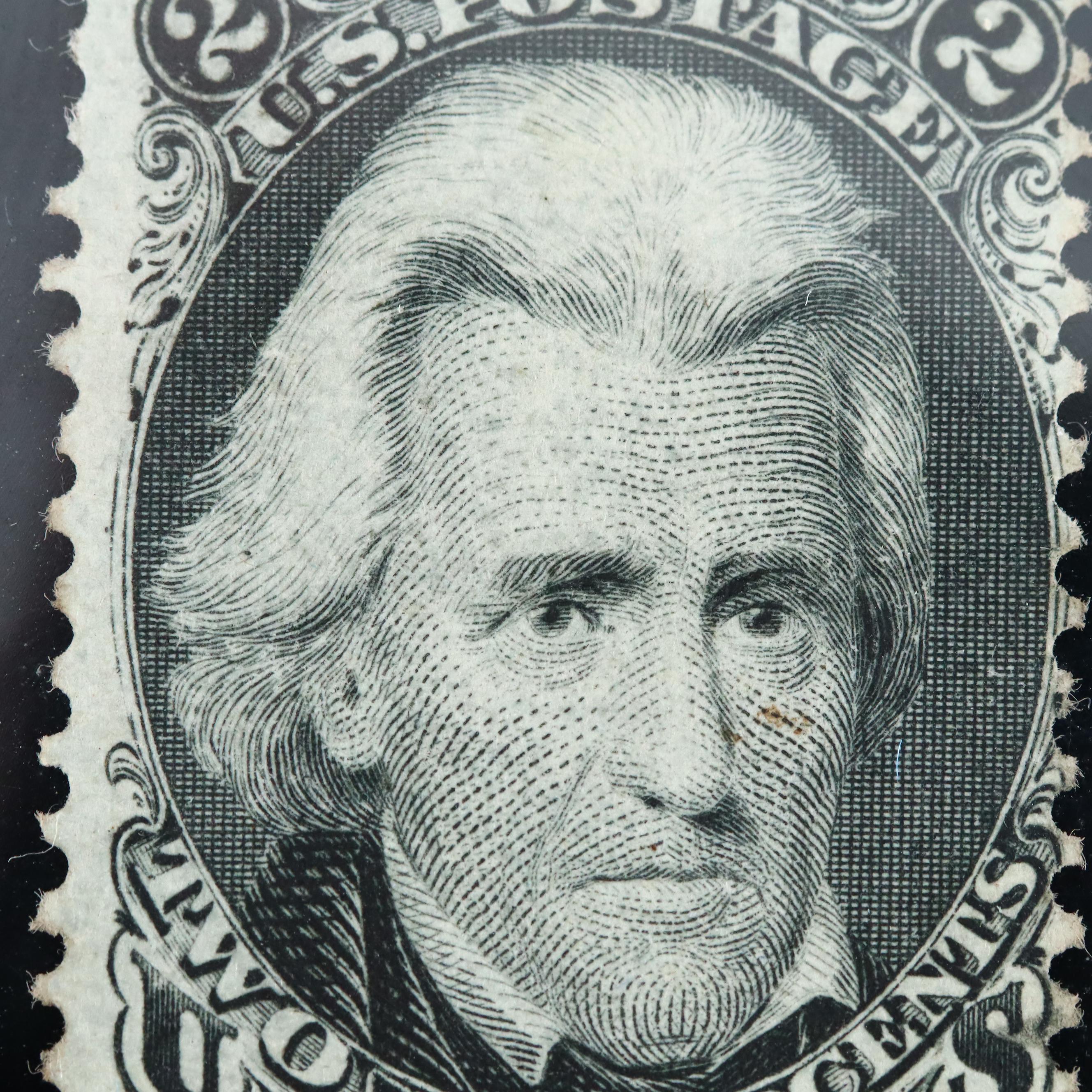 An 1861 2-Cent Andrew Jackson "Black Jack" Postage Stamp, Scott # 73 | EBTH