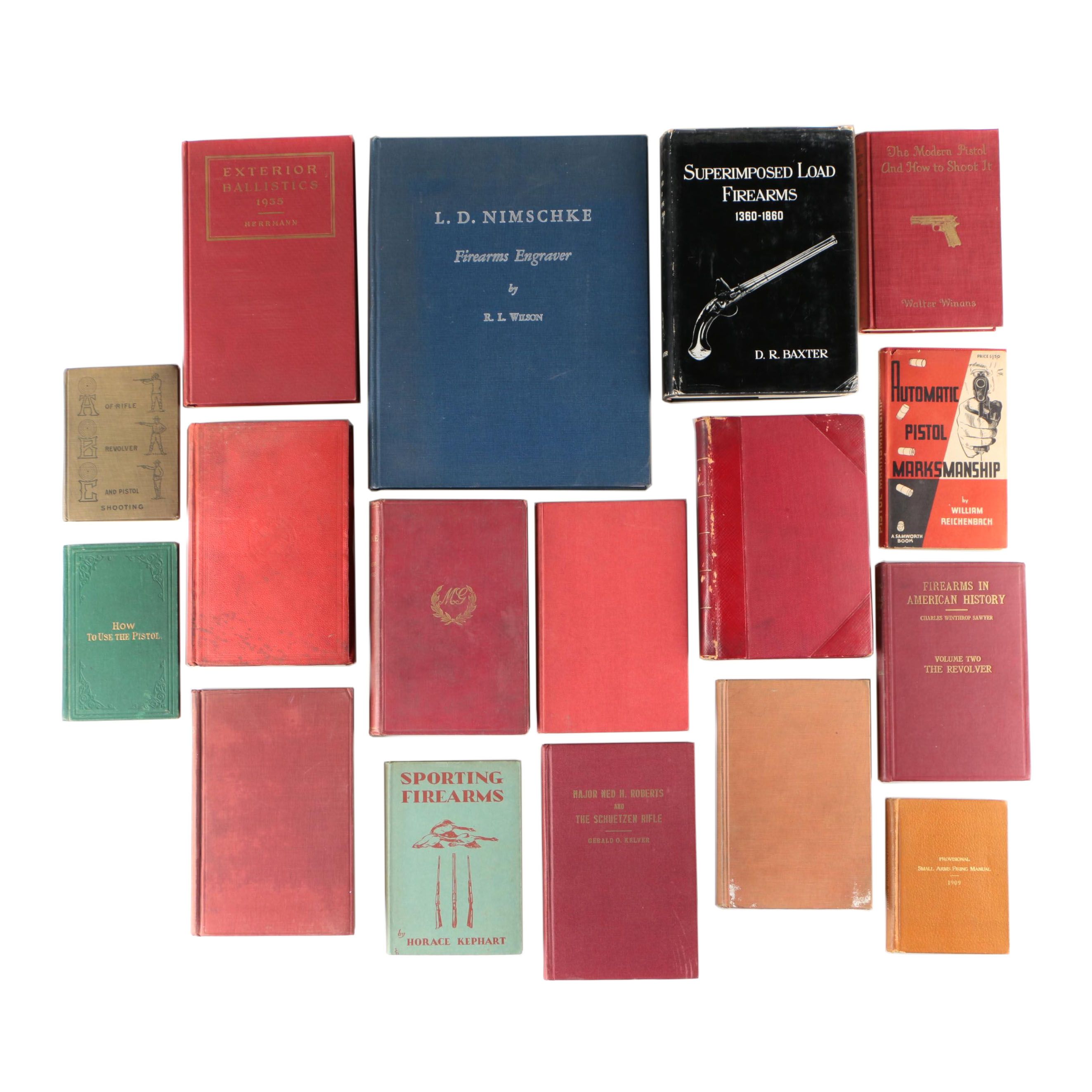 Firearms Books including "L. D. Nimschke: Firearms Engraver" by R. L ...