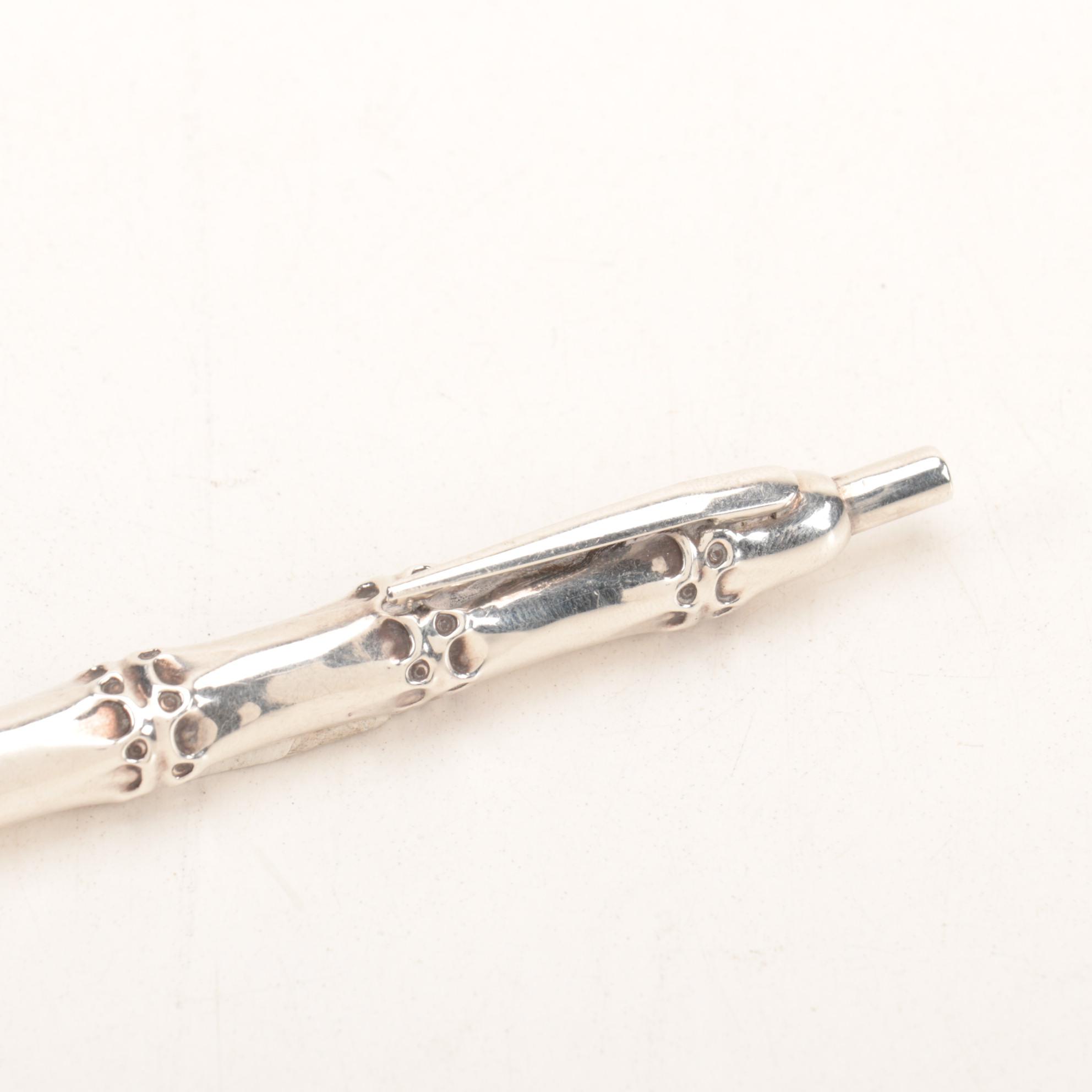 Louis Tamis "Bamboo" Sterling Silver Ballpoint Pen, 1940s | EBTH